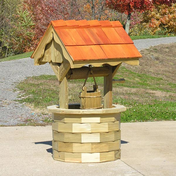 3' Wishing Well #2 | Wood Wishing Well | Wooden Wishing Wells