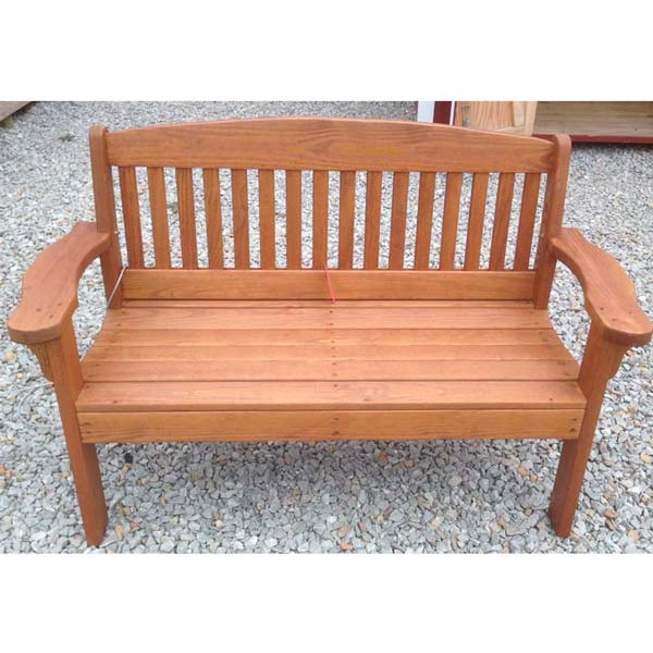 4' English Garden Bench | Wooden Garden Bench | Garden Benches