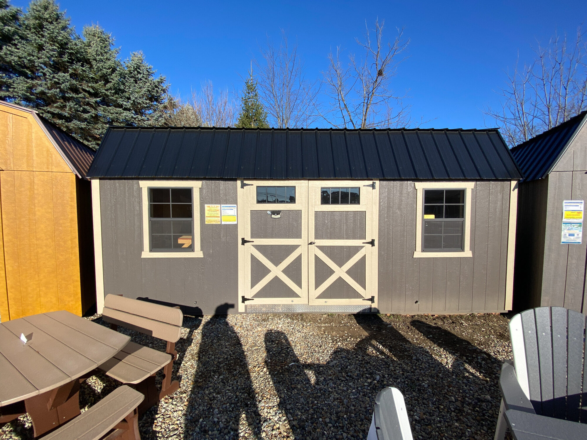 Lodge Barn | 14x20 Executive Painted Barn Garage