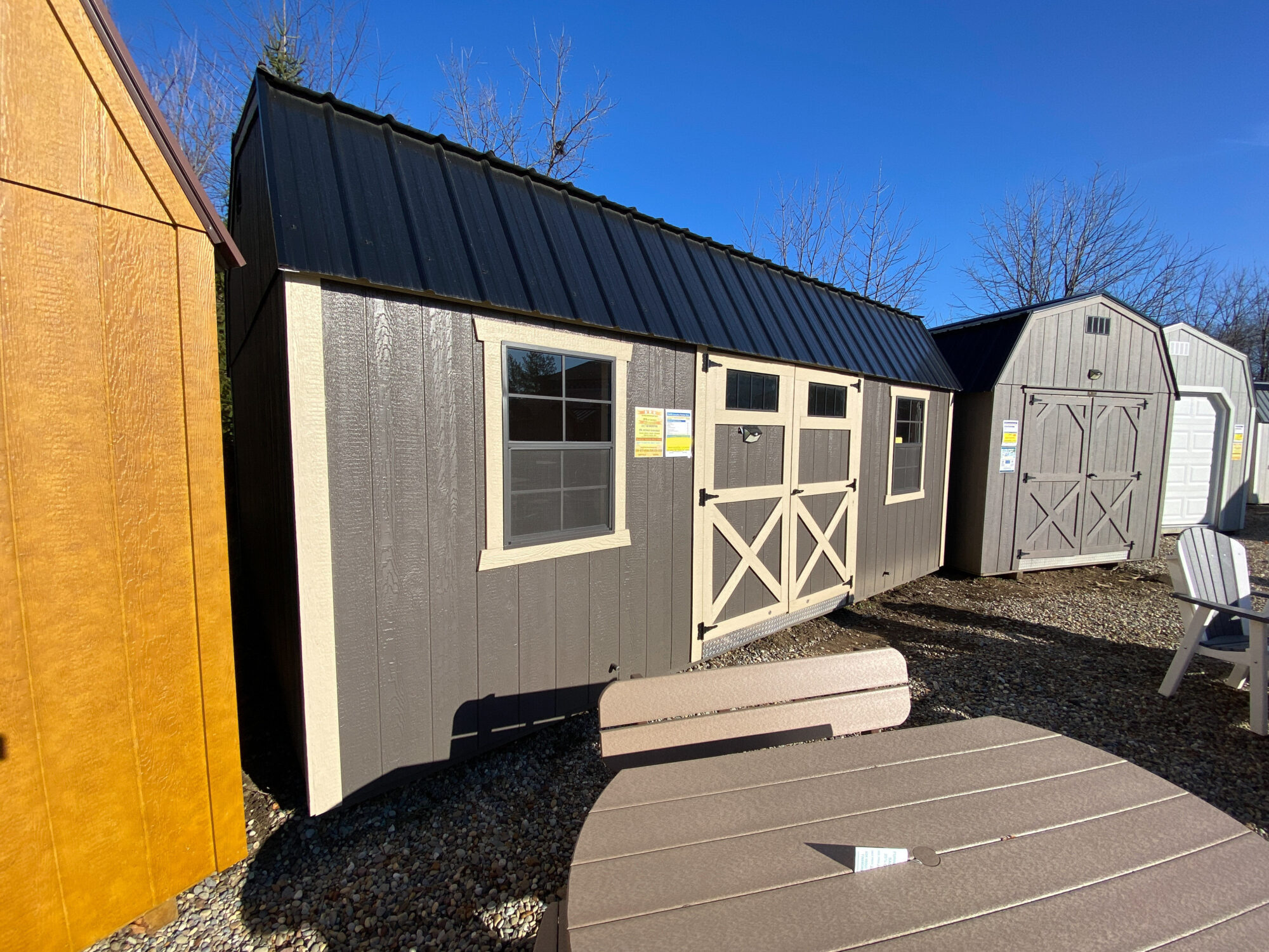 Lodge Barn | 14x20 Executive Painted Barn Garage