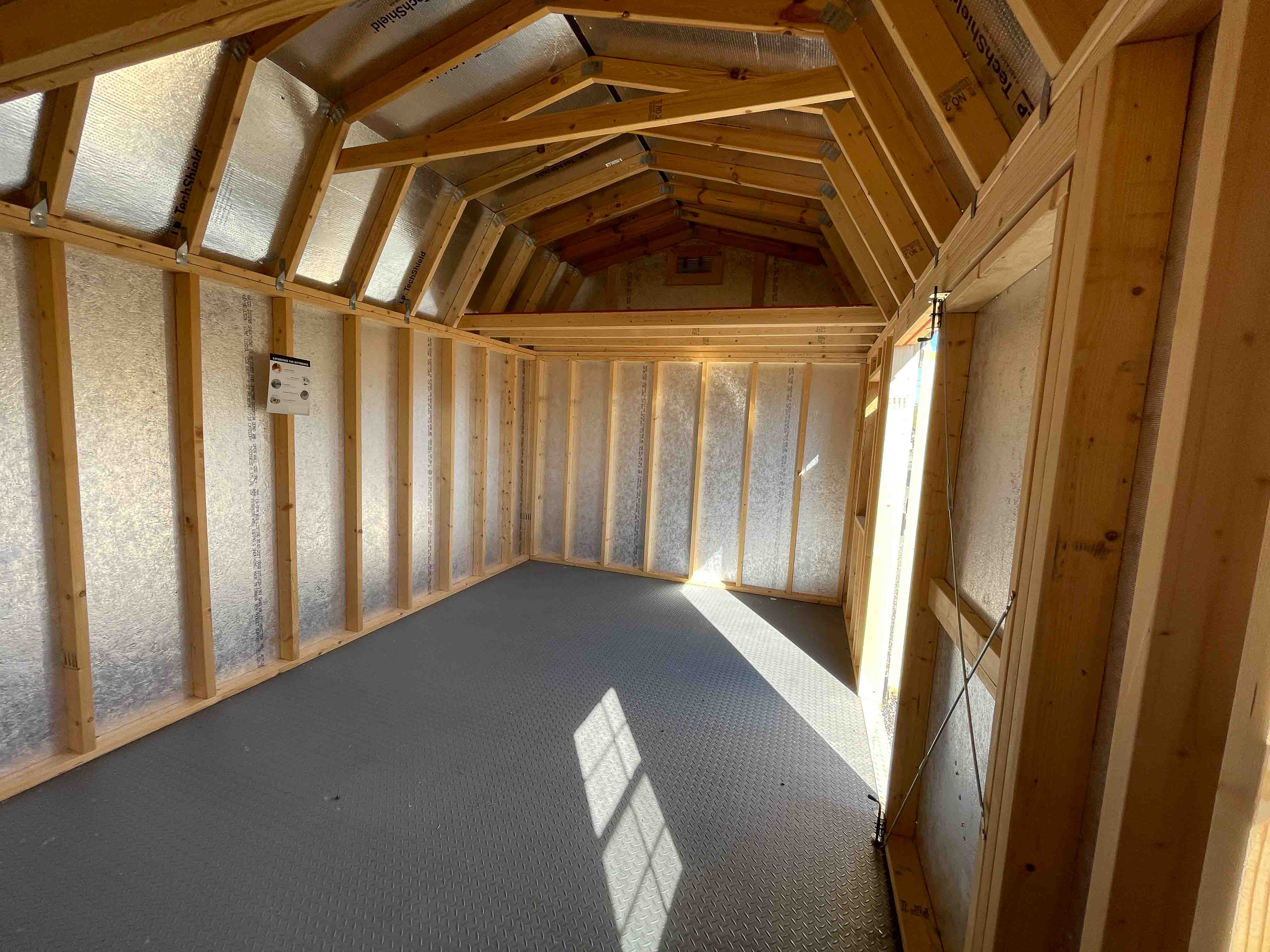 Trimmed Shed | 10x16 Executive Stained Barn