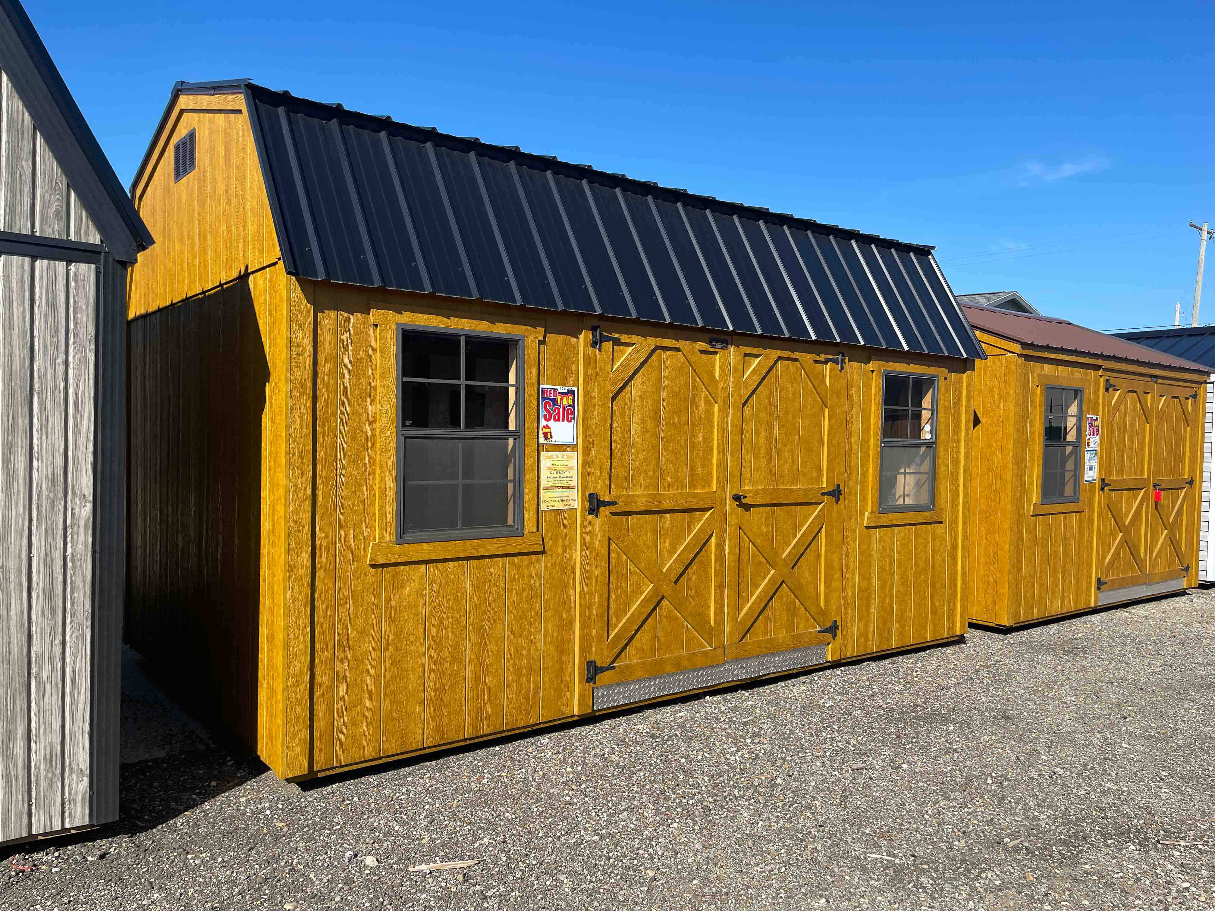 Trimmed Shed | 10x16 Executive Stained Barn