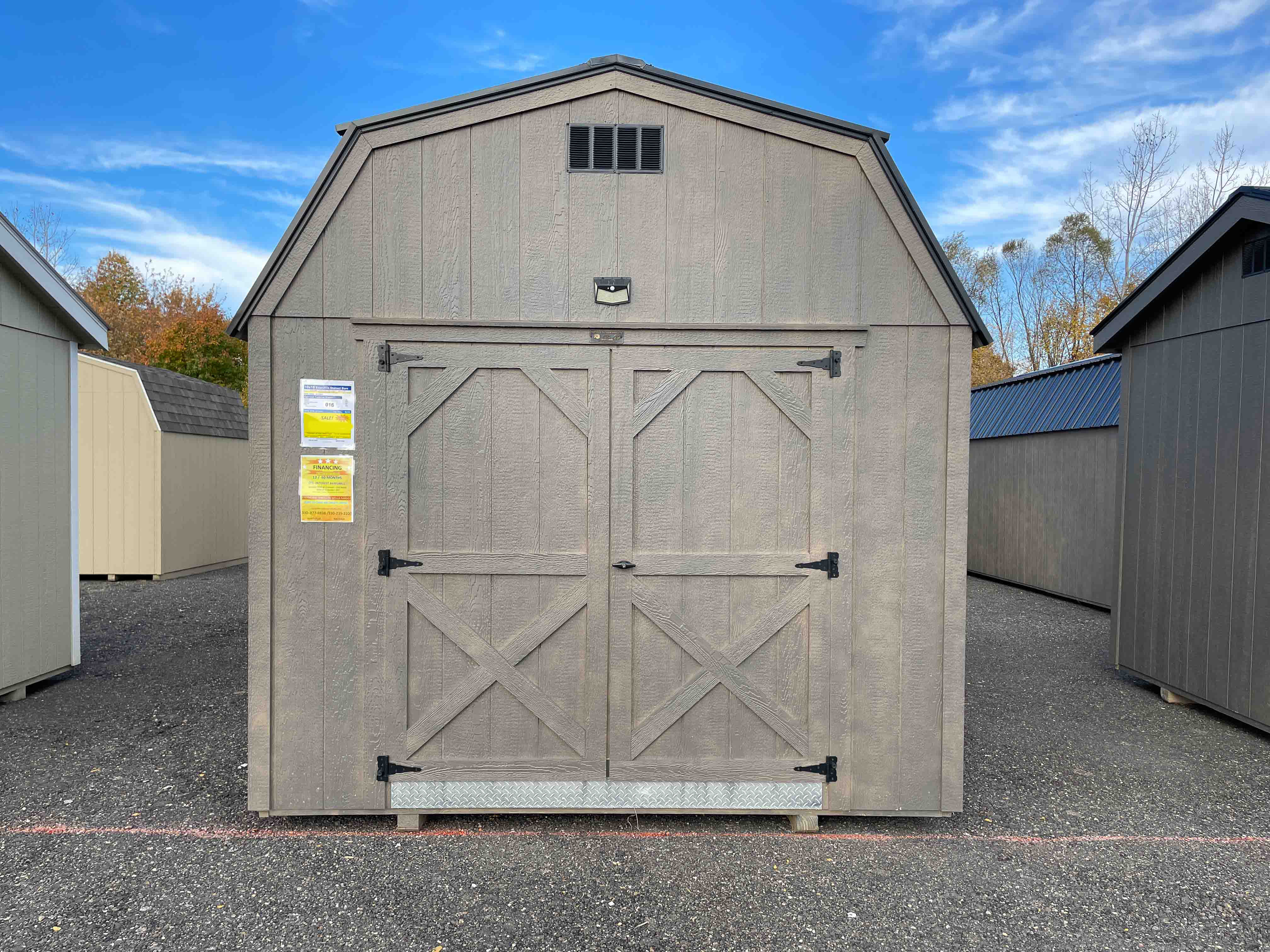 Birch Stain |10x16 Executive Stained Barn