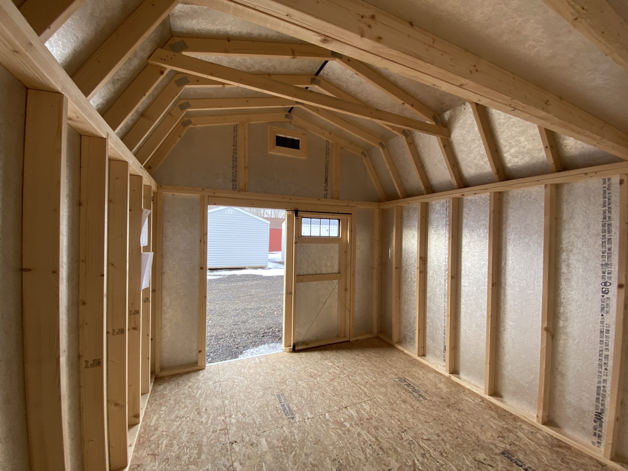 Gable Window | 10x12 Executive Barn | Brown Metal Roof