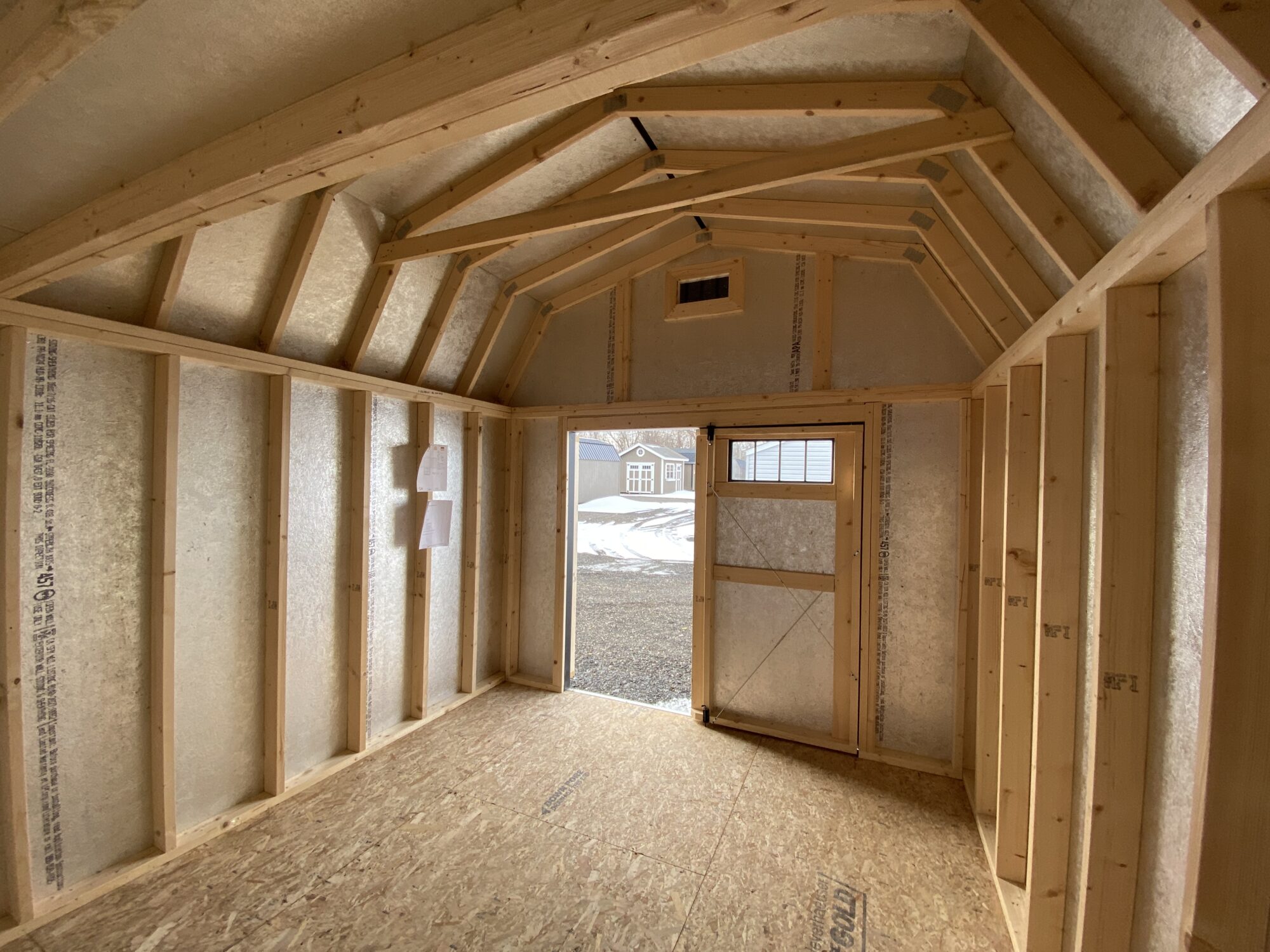 Gable Window | 10x12 Executive Barn | Brown Metal Roof