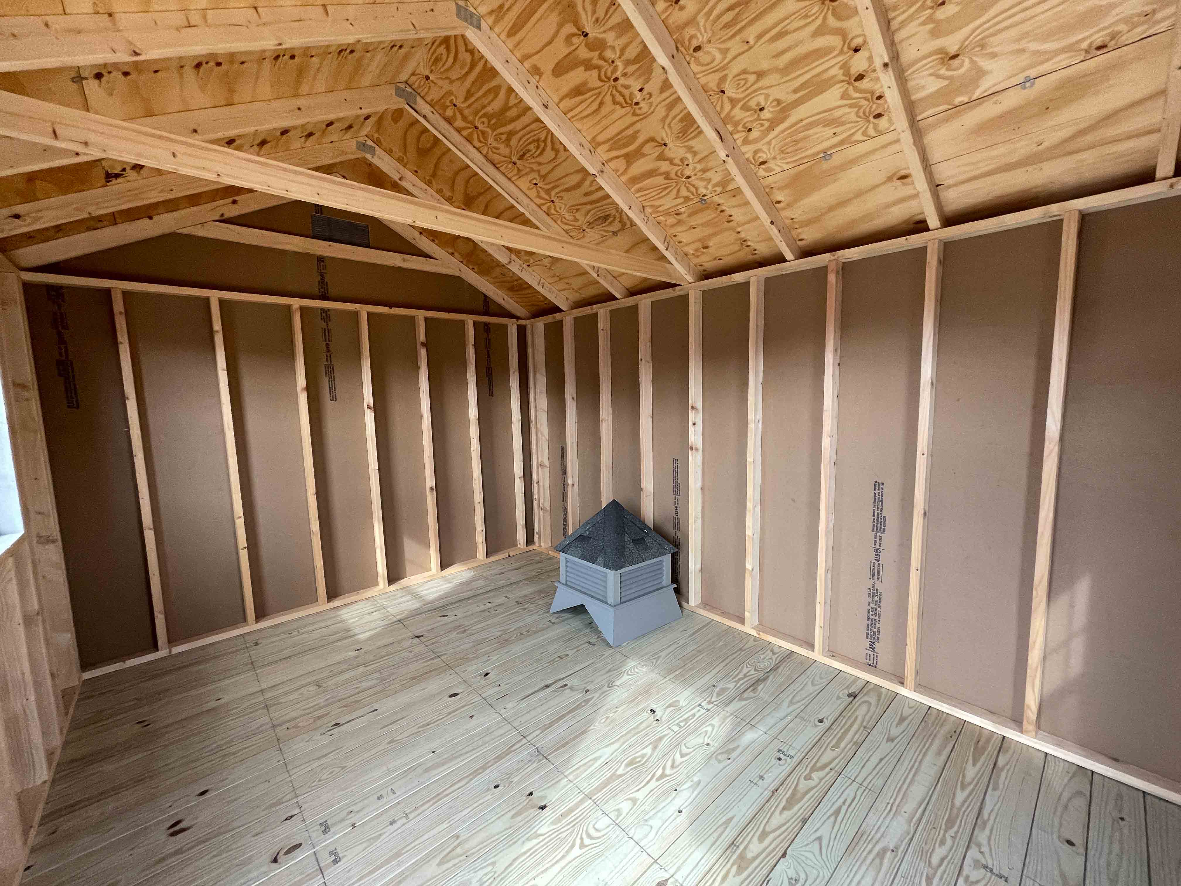 10x14 Gable | Red Door Gable Shed | Gray Gable Shed