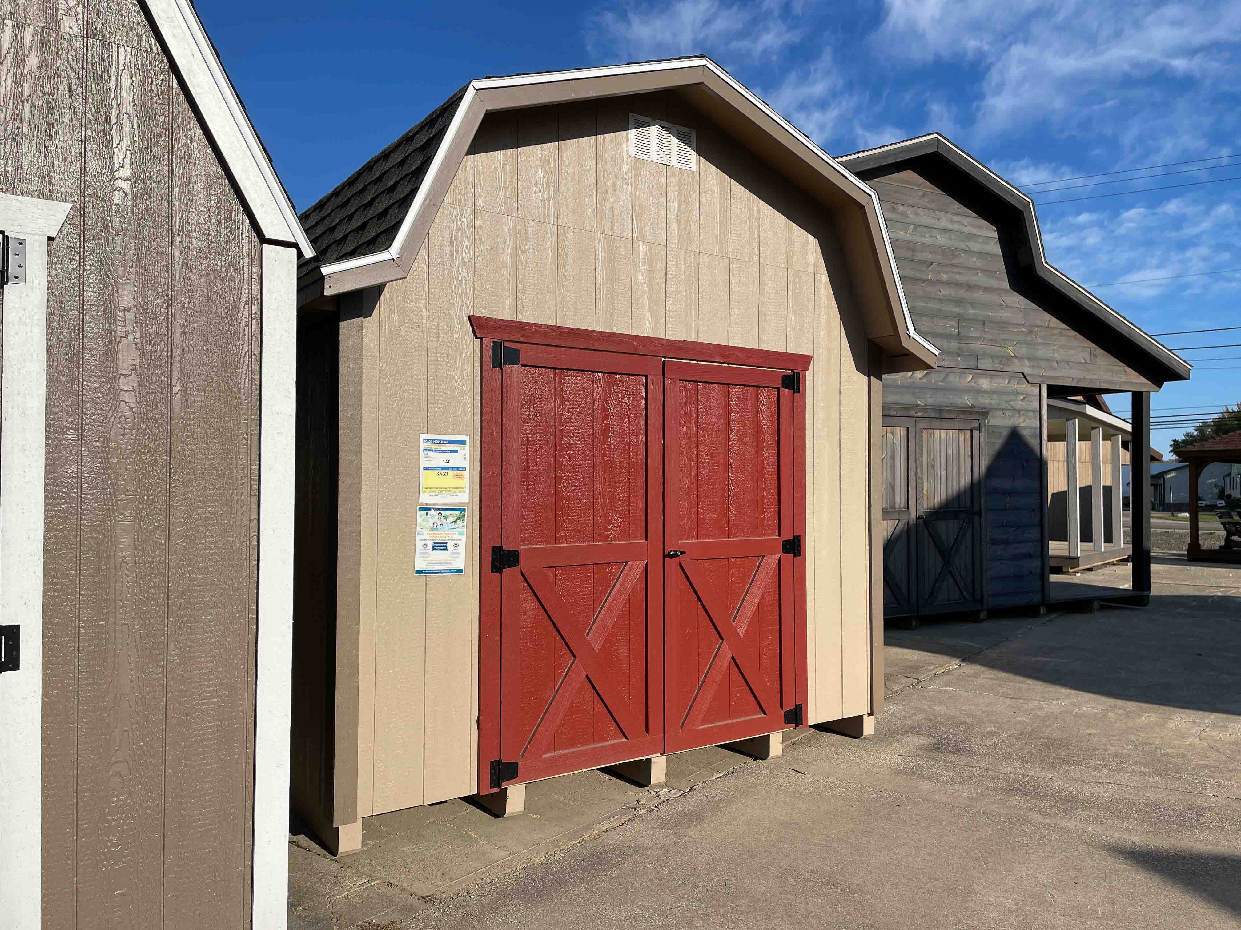 10x20 HOP Barn | White Shed | Rectangular Shed | Square Shed