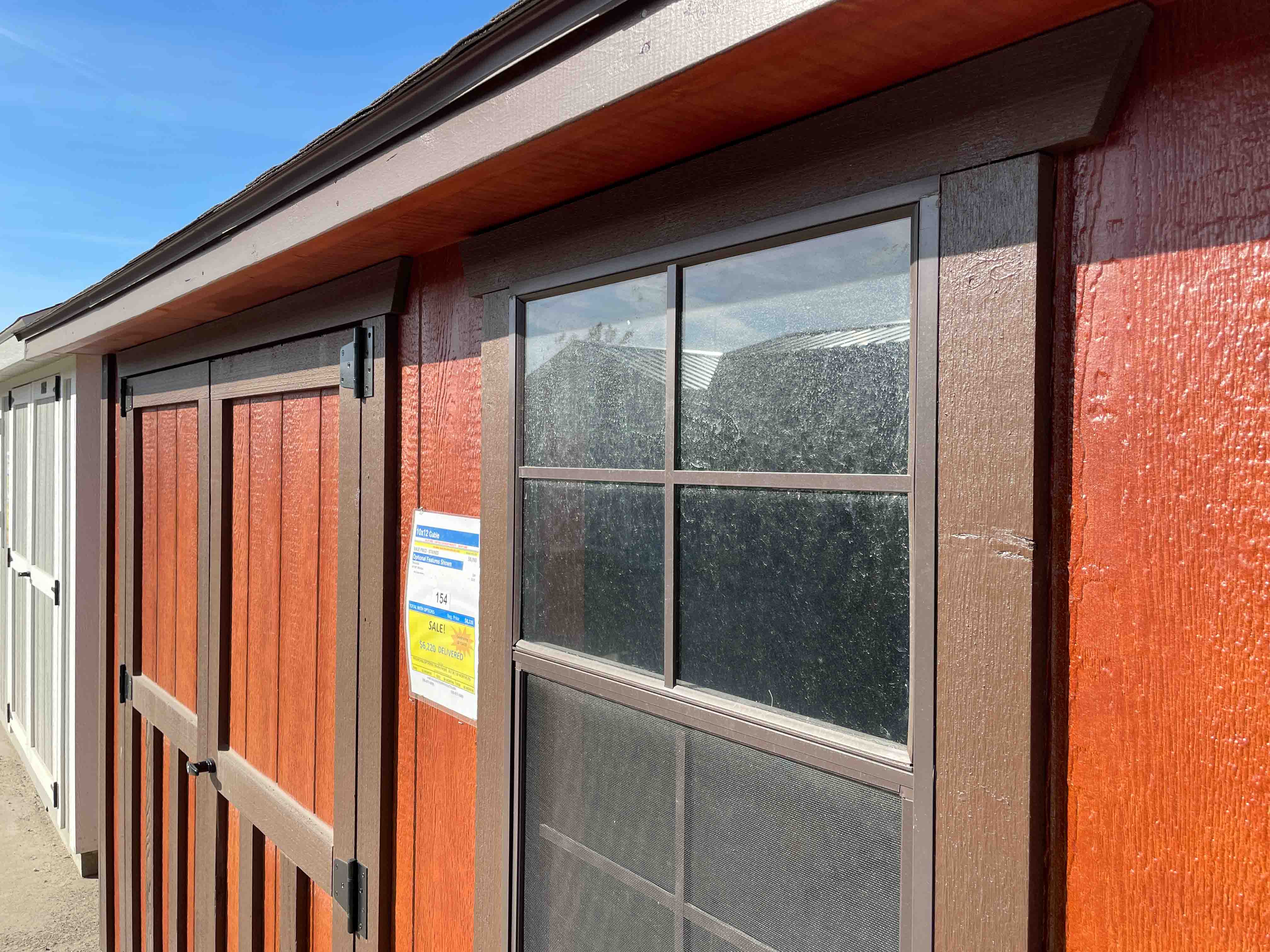 10x12 HOP Storage Shed | Stained Storage Sheds