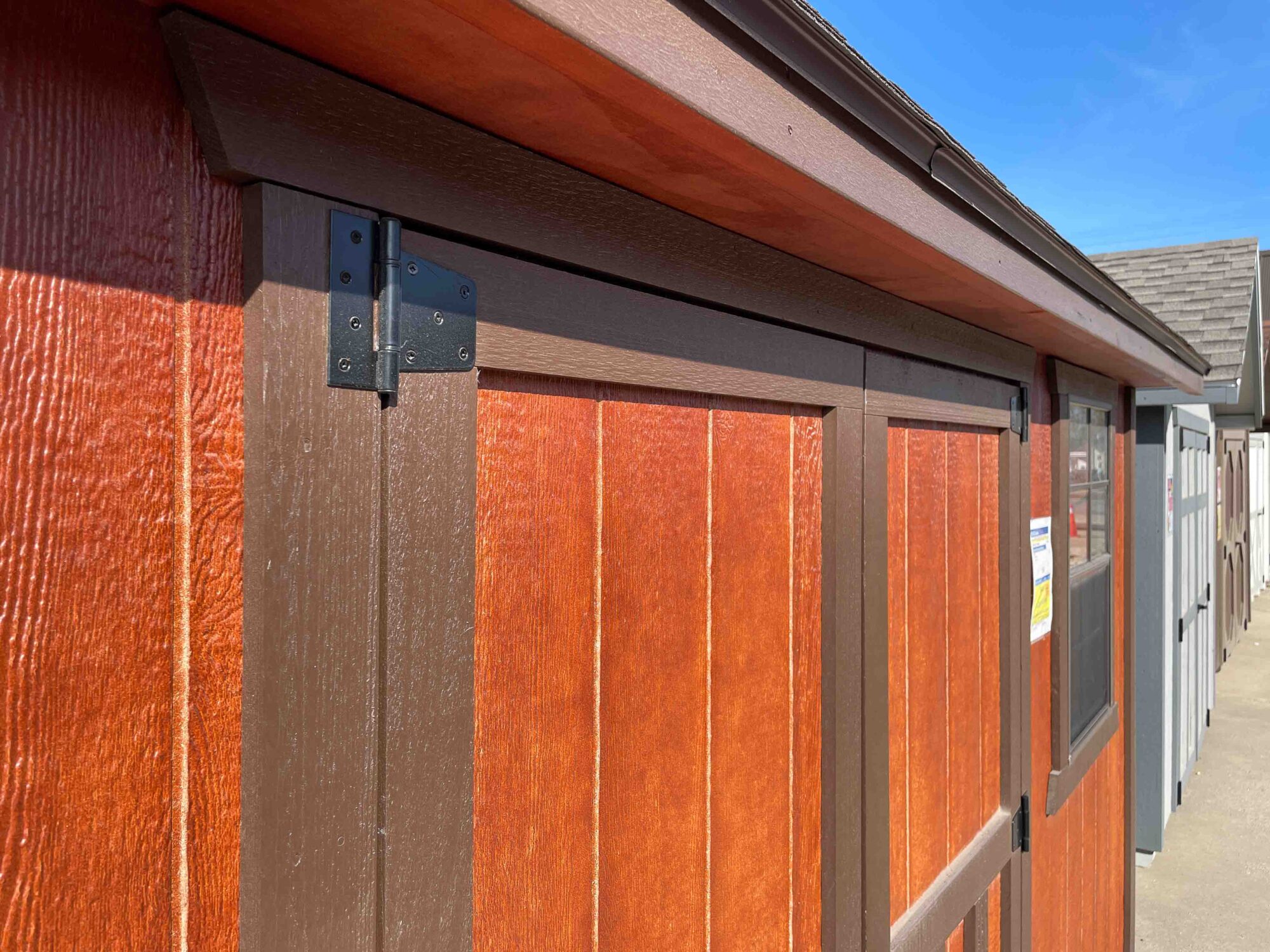 10x12 HOP Storage Shed | Stained Storage Sheds