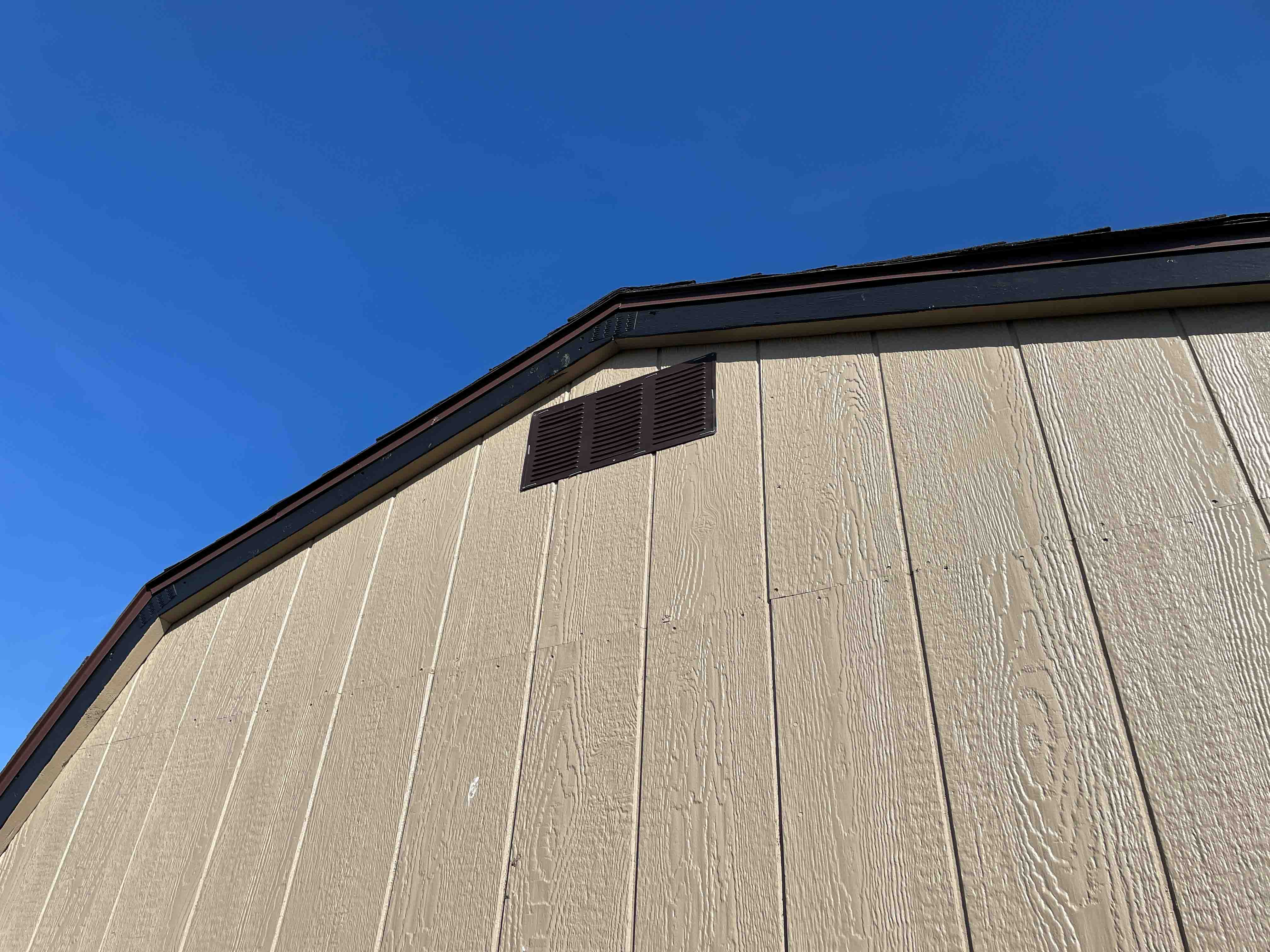 10x16 Value Barn | Tan Value Barn | Value Black Trimmed Barn