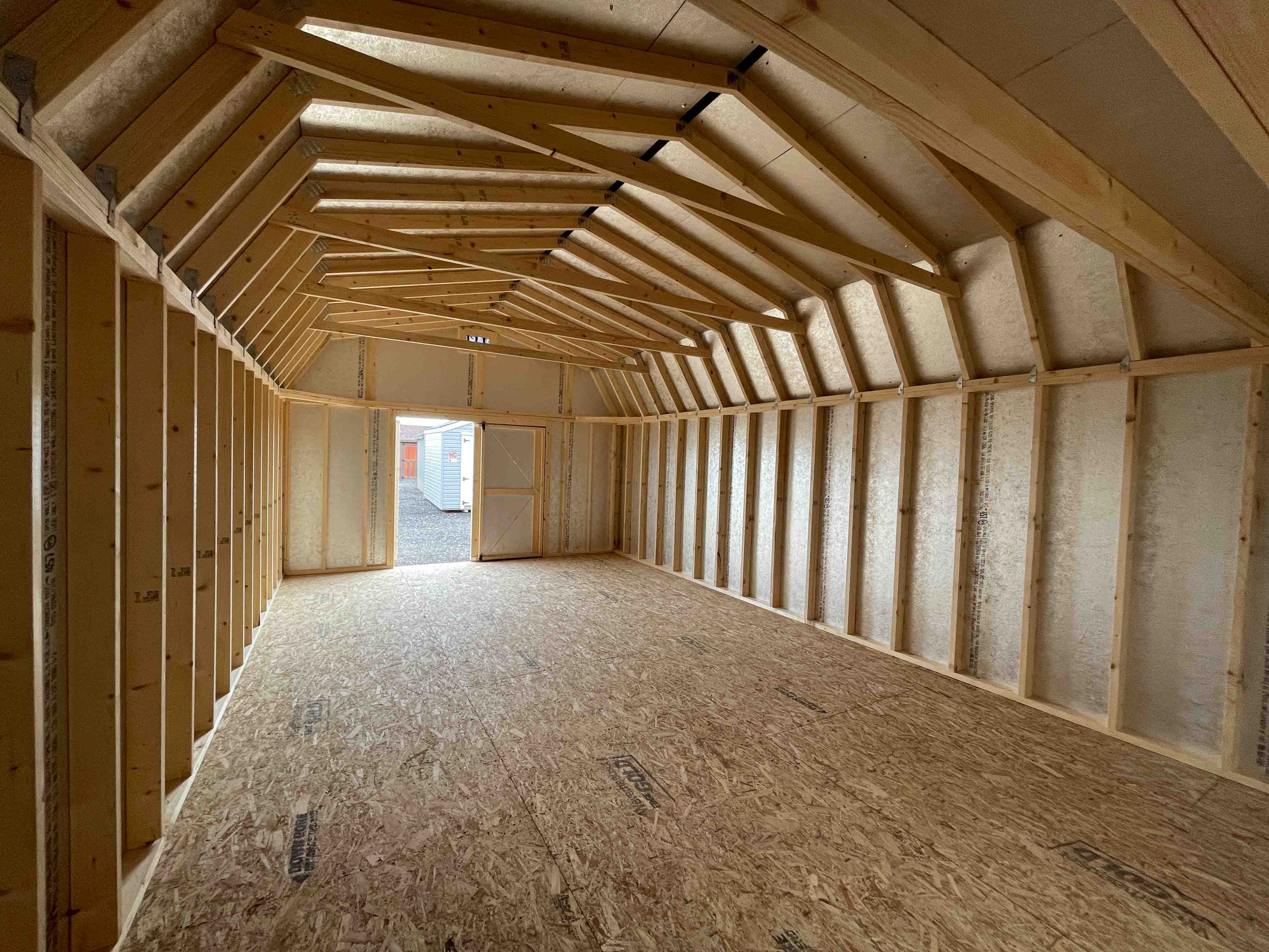 Vented Barn | 14x24 Executive Barn | Large Stained Barn with Vent