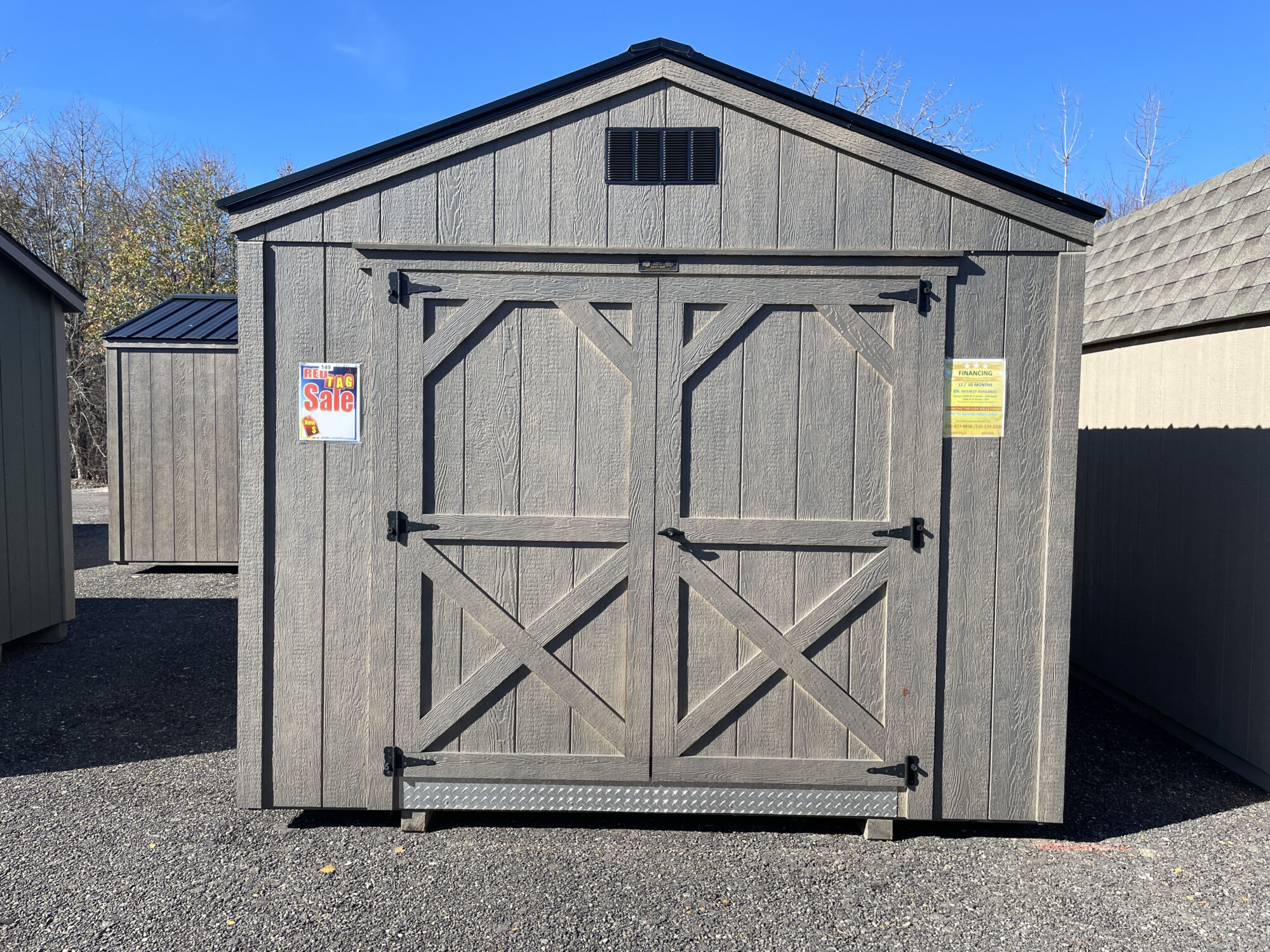 Walnut Stain Shed | 10x12 Executive Stained