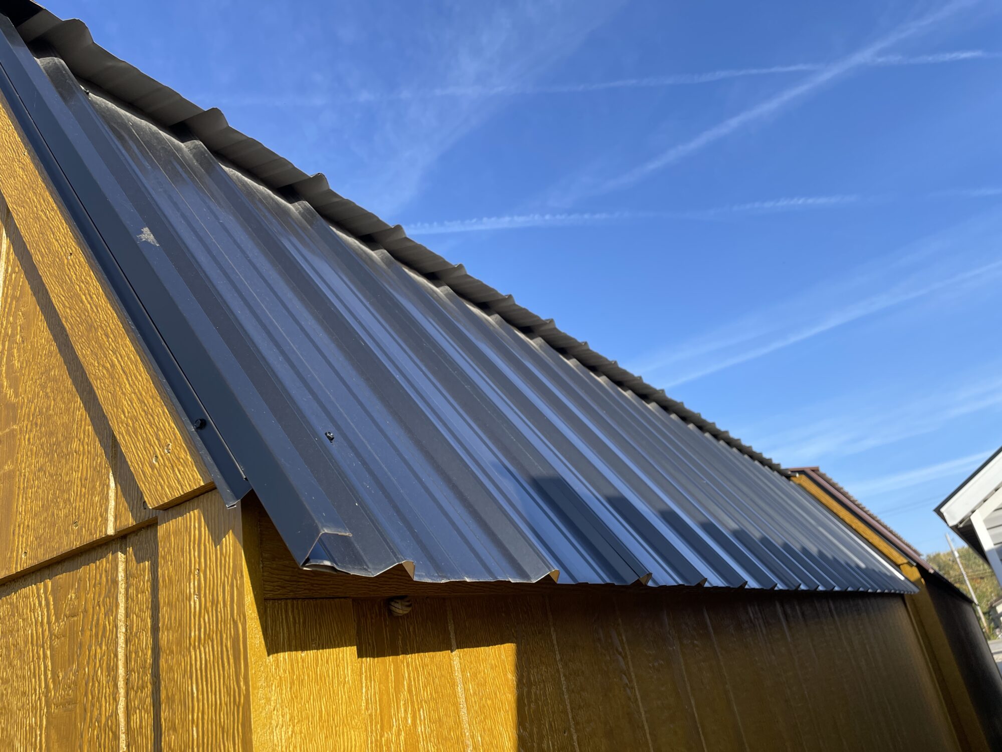 Stained Shed With Barn Door | 12x16 Executive Stained Barn