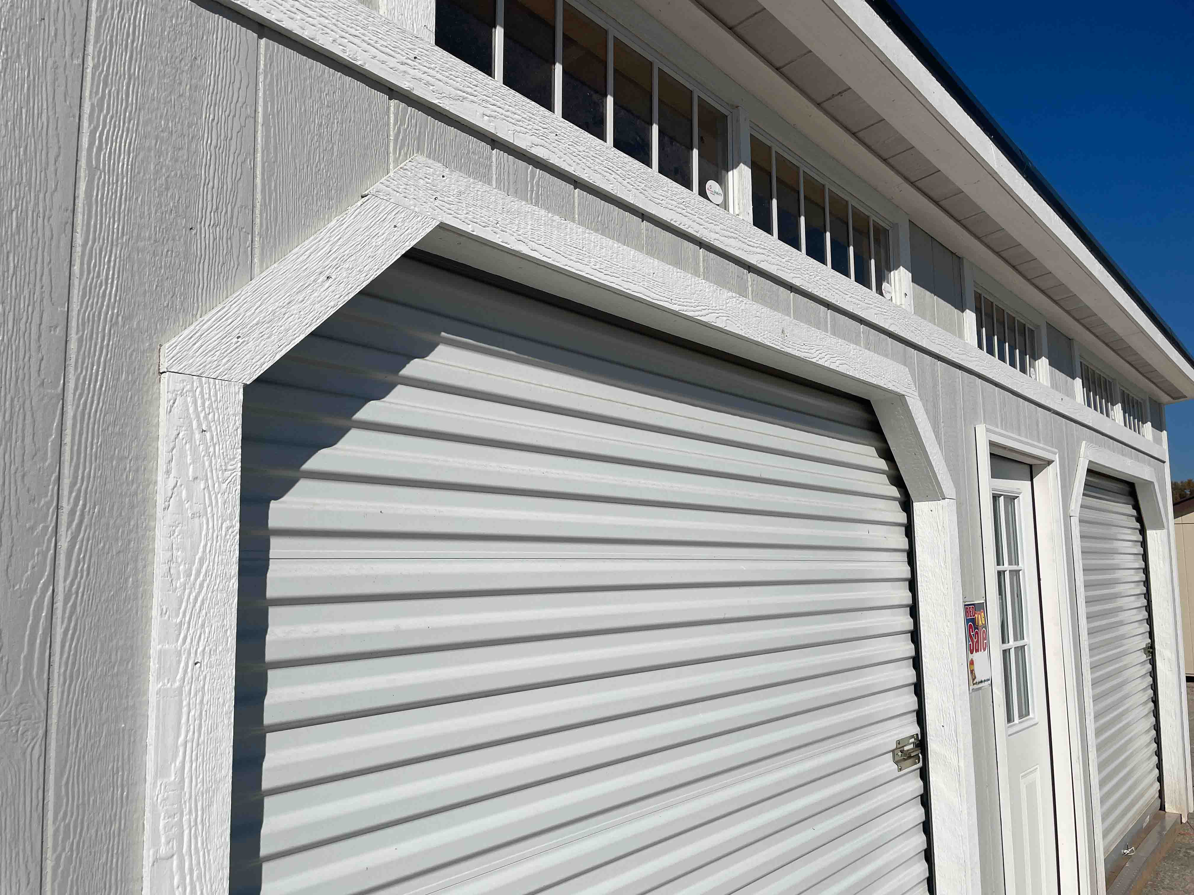 Double Door Garage Shed | 10x24 2 Car Garage