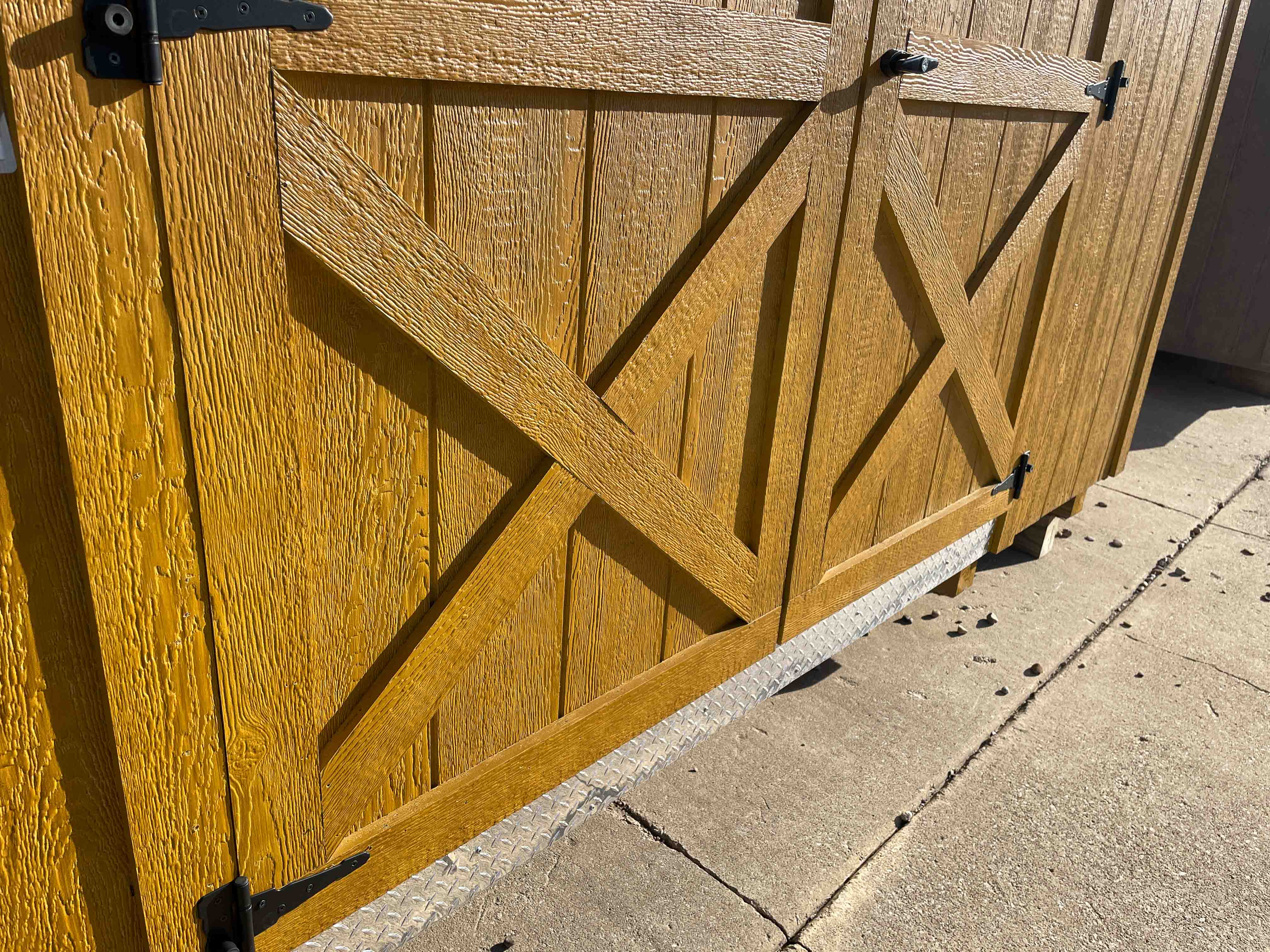 Stained Trim Sheds | 12x16 Executive Gable Stained