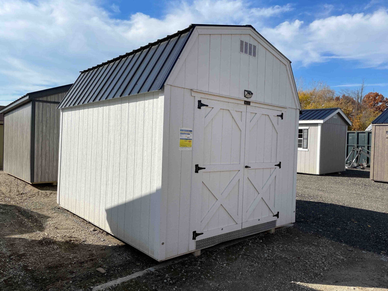 White Barn | 10x12 Executive Painted Barn