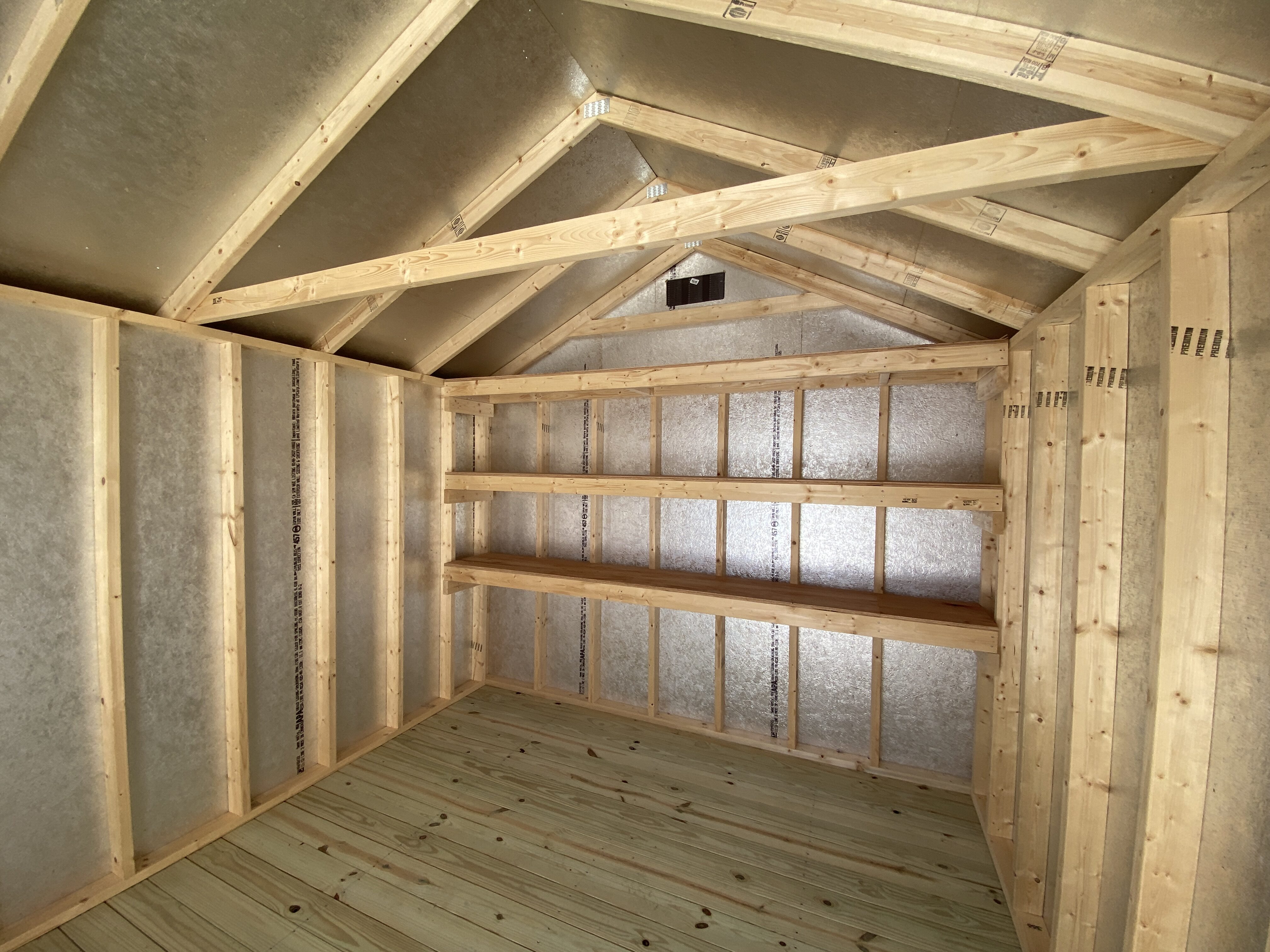 12x16 Wood Shed 12x16 HOP Platinum Shed