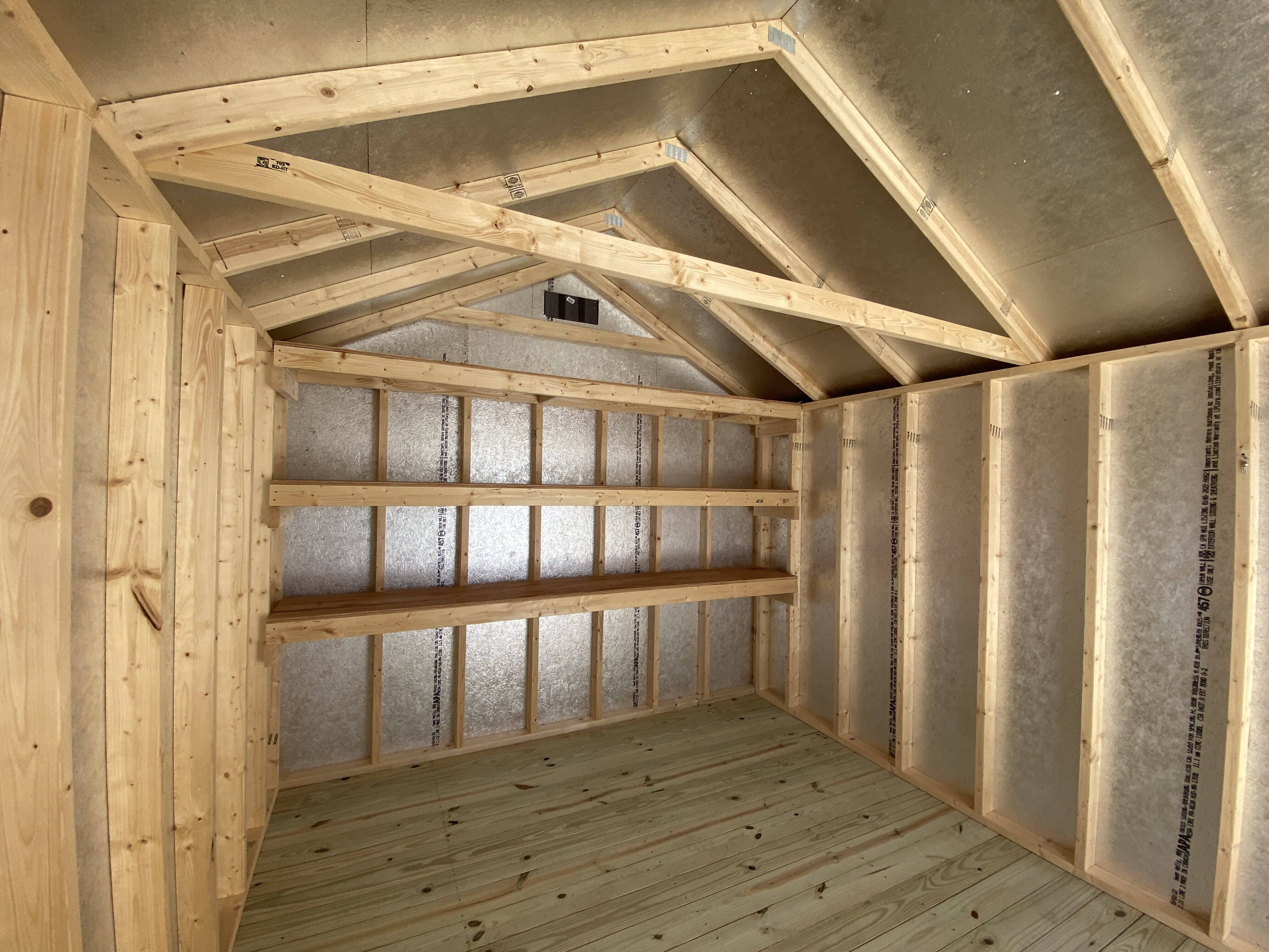 12x16 Wood Shed 12x16 HOP Platinum Shed