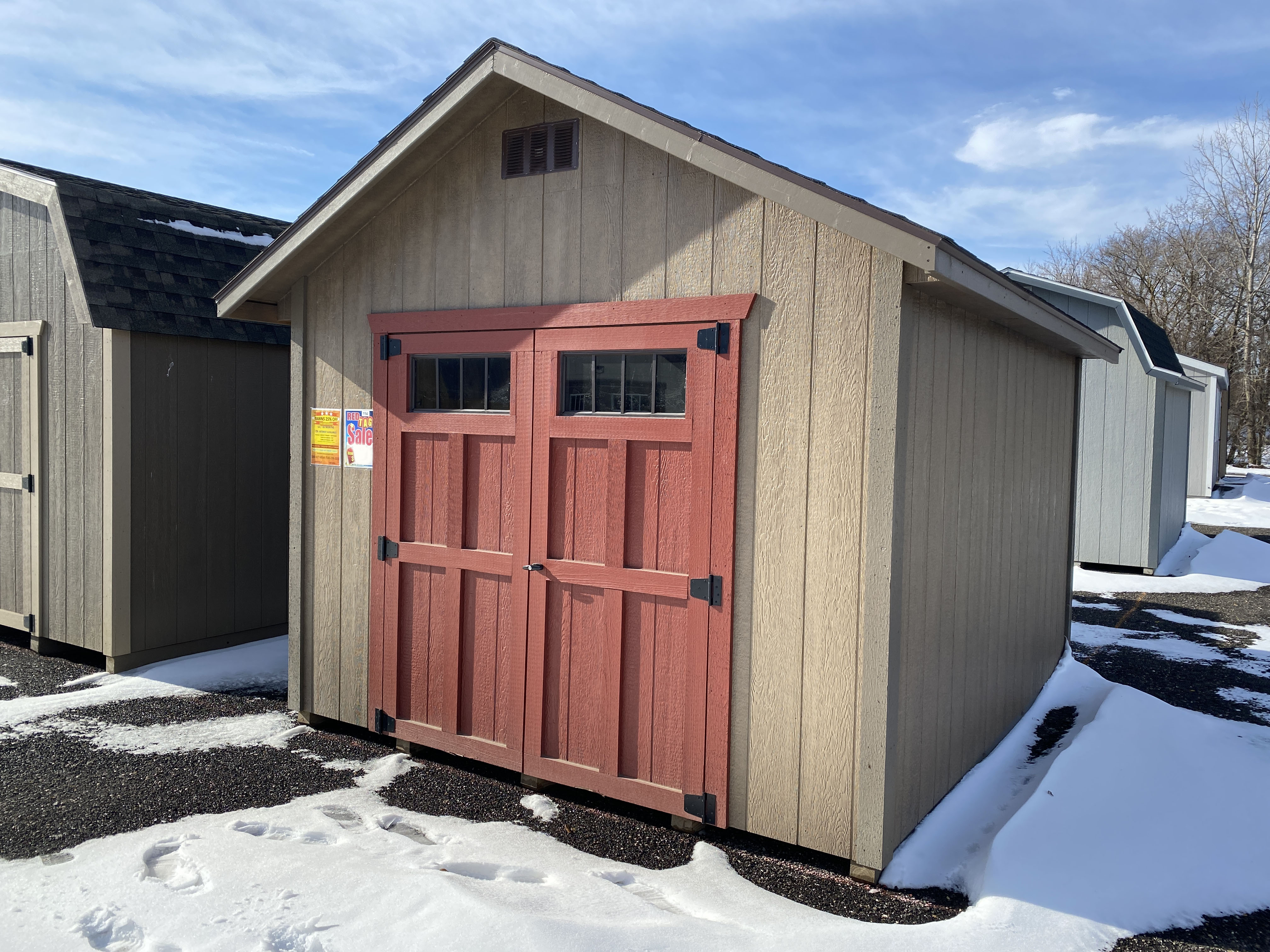 12x16 Wood Shed 12x16 HOP Platinum Shed