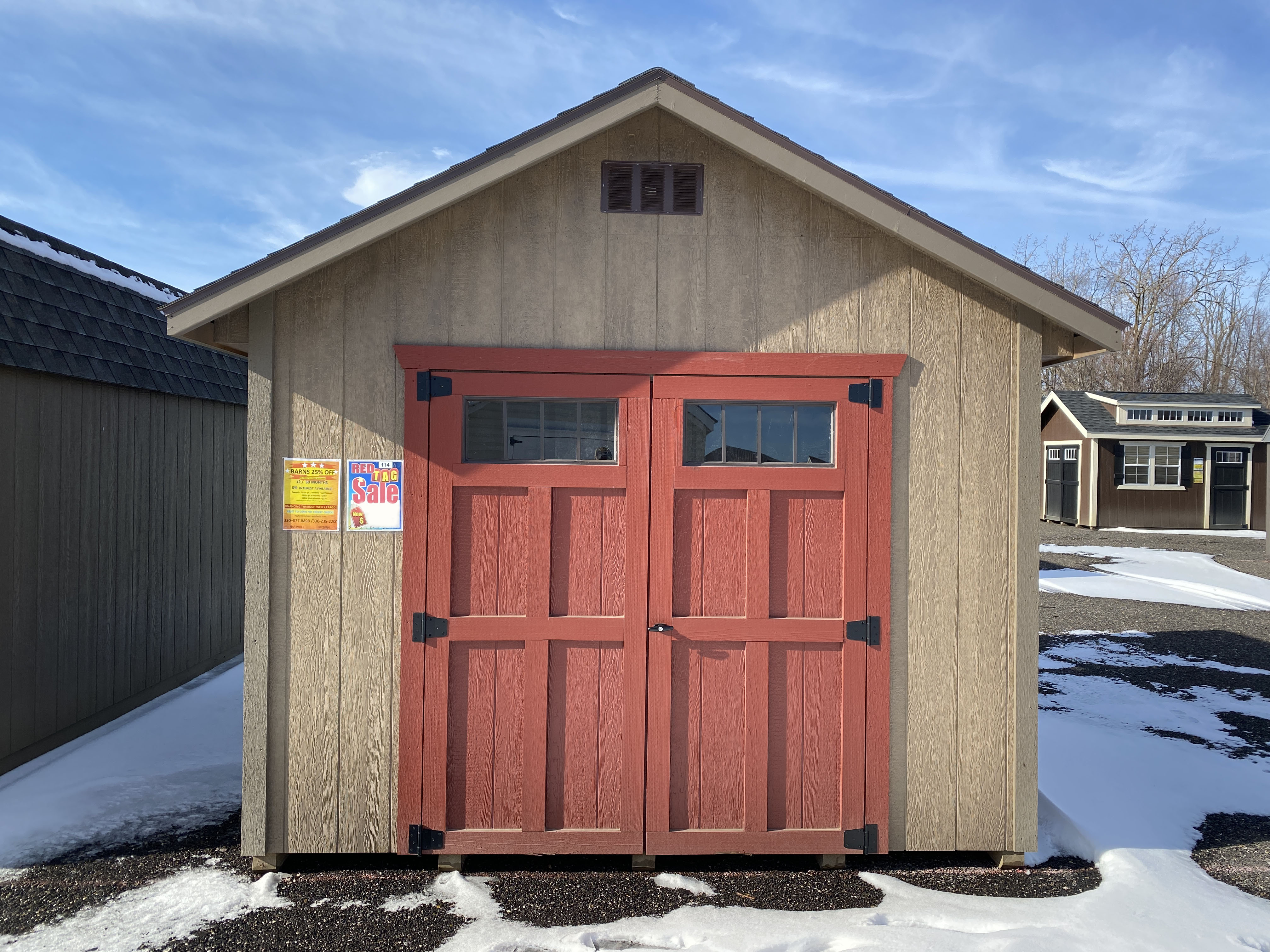 12x16 Wood Shed 12x16 HOP Platinum Shed
