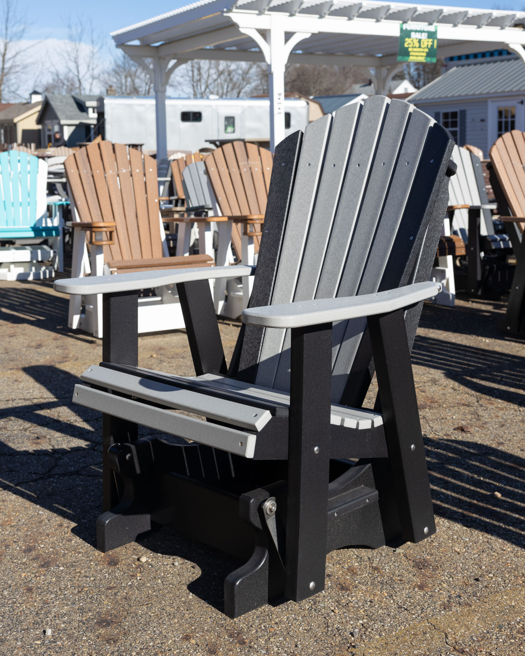Rocking Chair Outdoor | 2' Adirondack Glider Chair