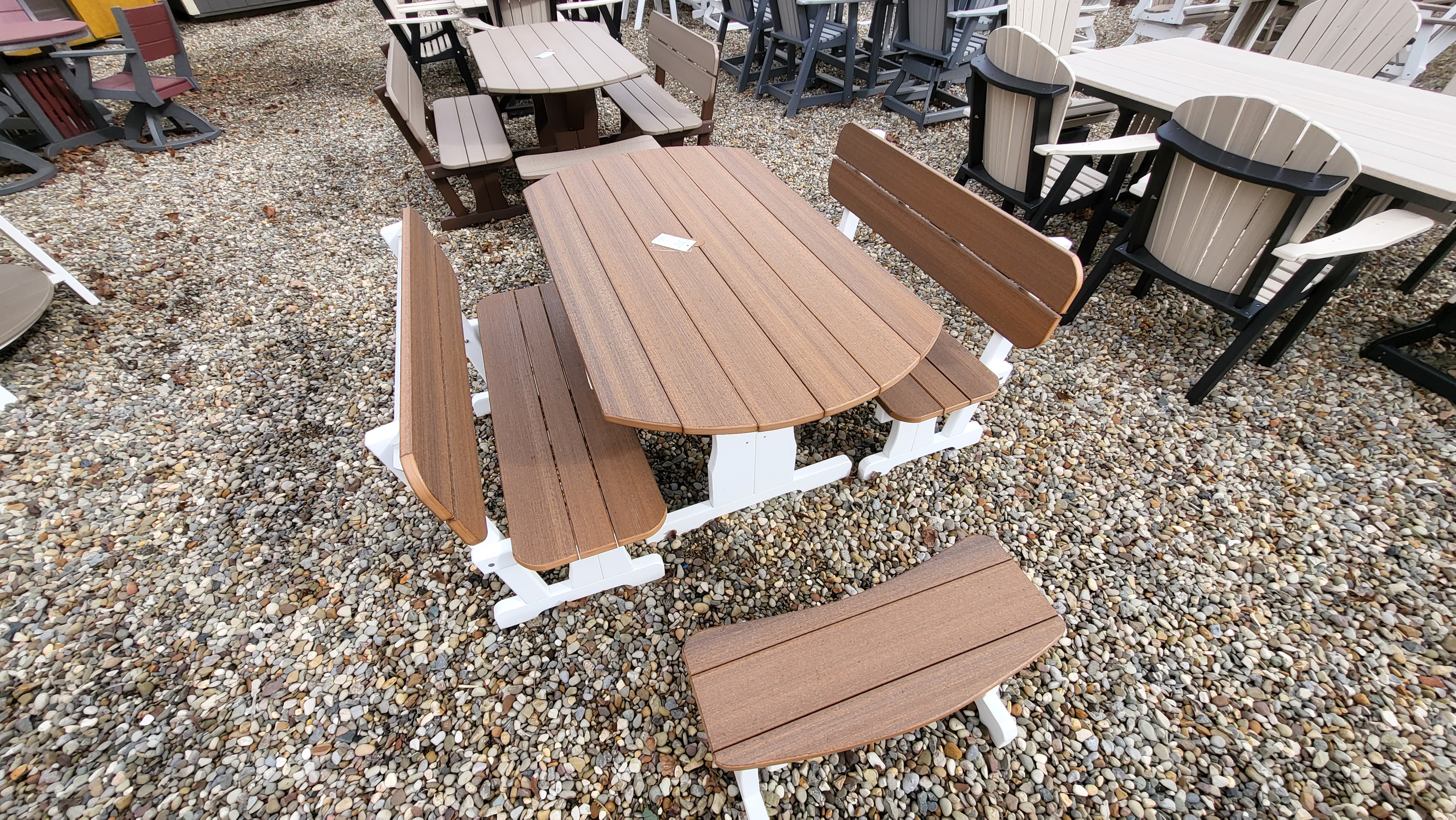 HOP Outdoor Dining Table Set With Benches | Hartville