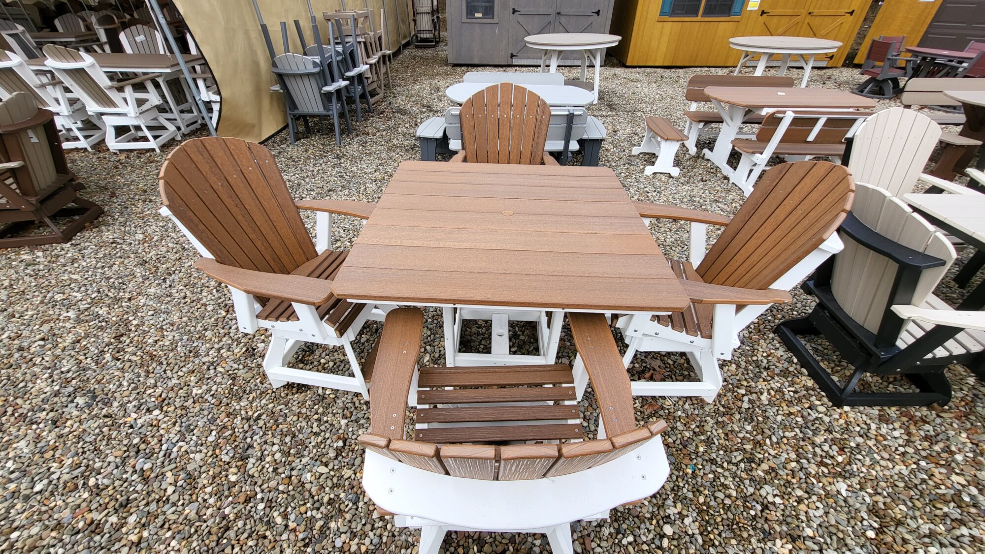 HOP Square Outdoor Table Dining Set - Hartville Outdoor Products