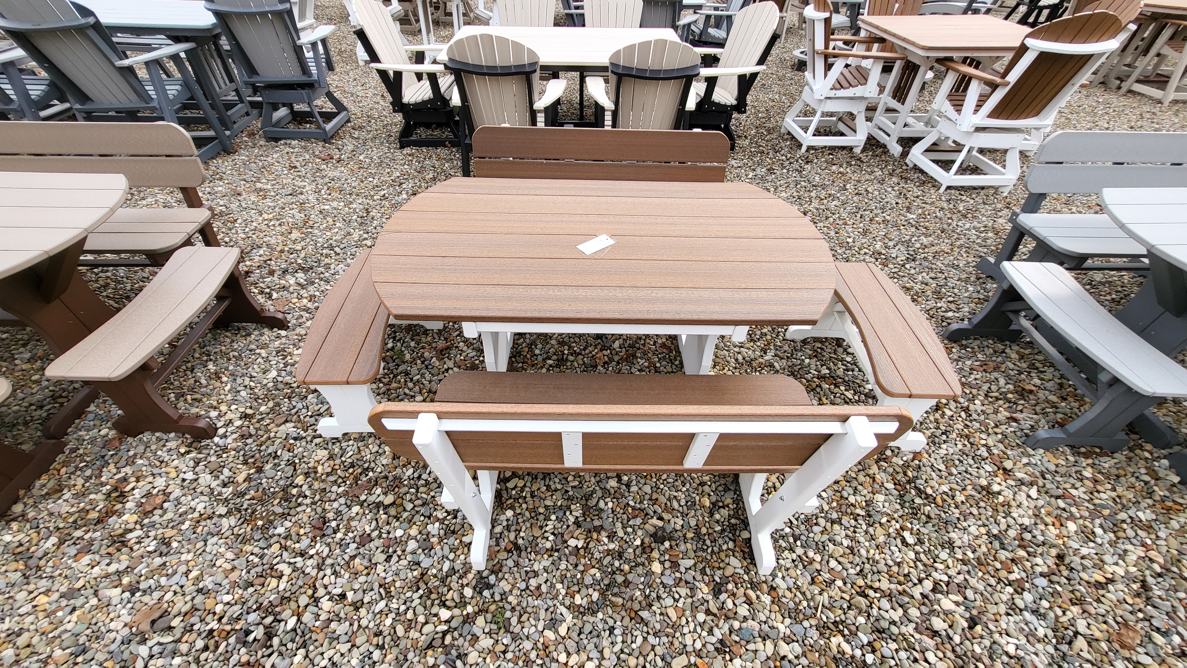 HOP Outdoor Dining Table Set With Benches | Hartville