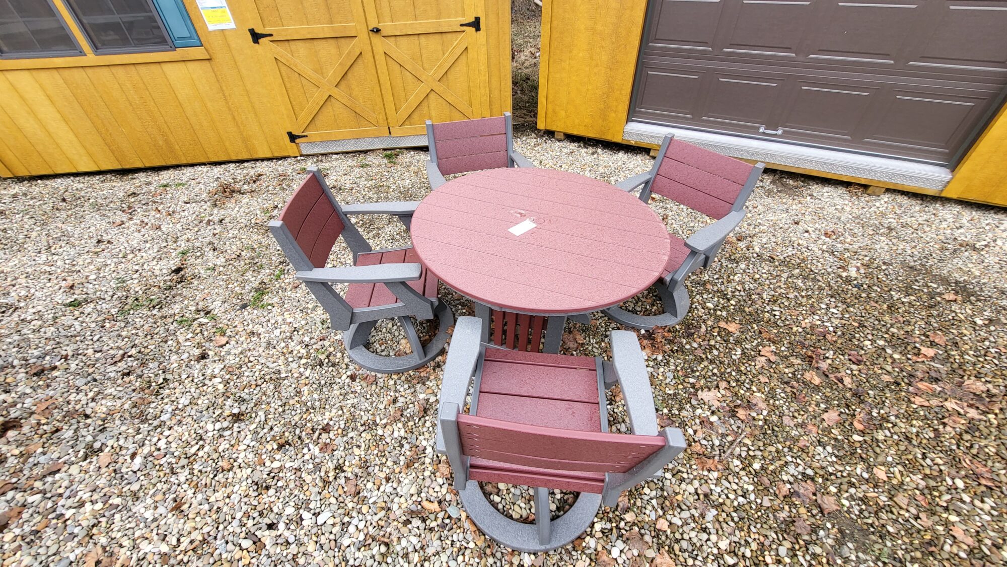 Poly Oval Dining Set | Hartville Outdoor Products Oval Table Set