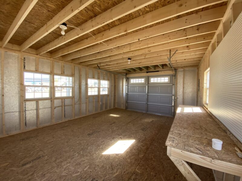 Two Story Shed With Balcony | 16x24 2-Story Gable
