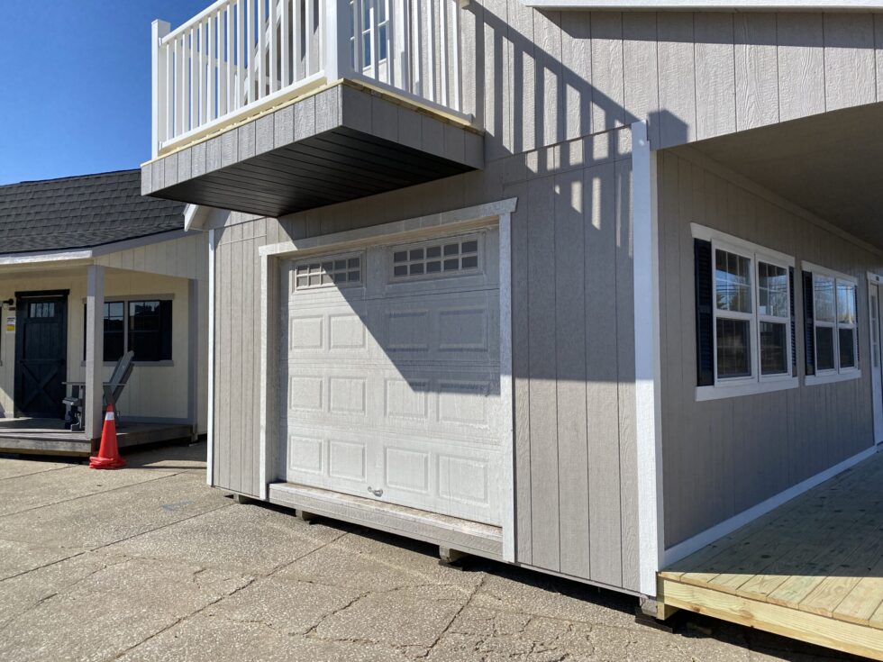 Two Story Shed With Balcony | 16x24 2-Story Gable