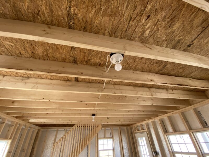 Two Story Shed With Balcony | 16x24 2-Story Gable