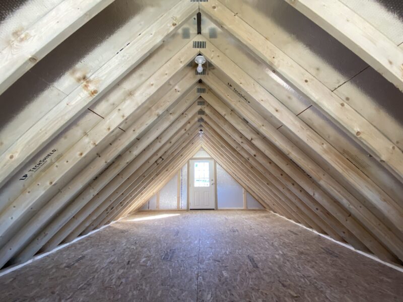 Two Story Shed With Balcony | 16x24 2-Story Gable
