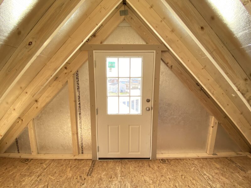 Two Story Shed With Balcony | 16x24 2-Story Gable