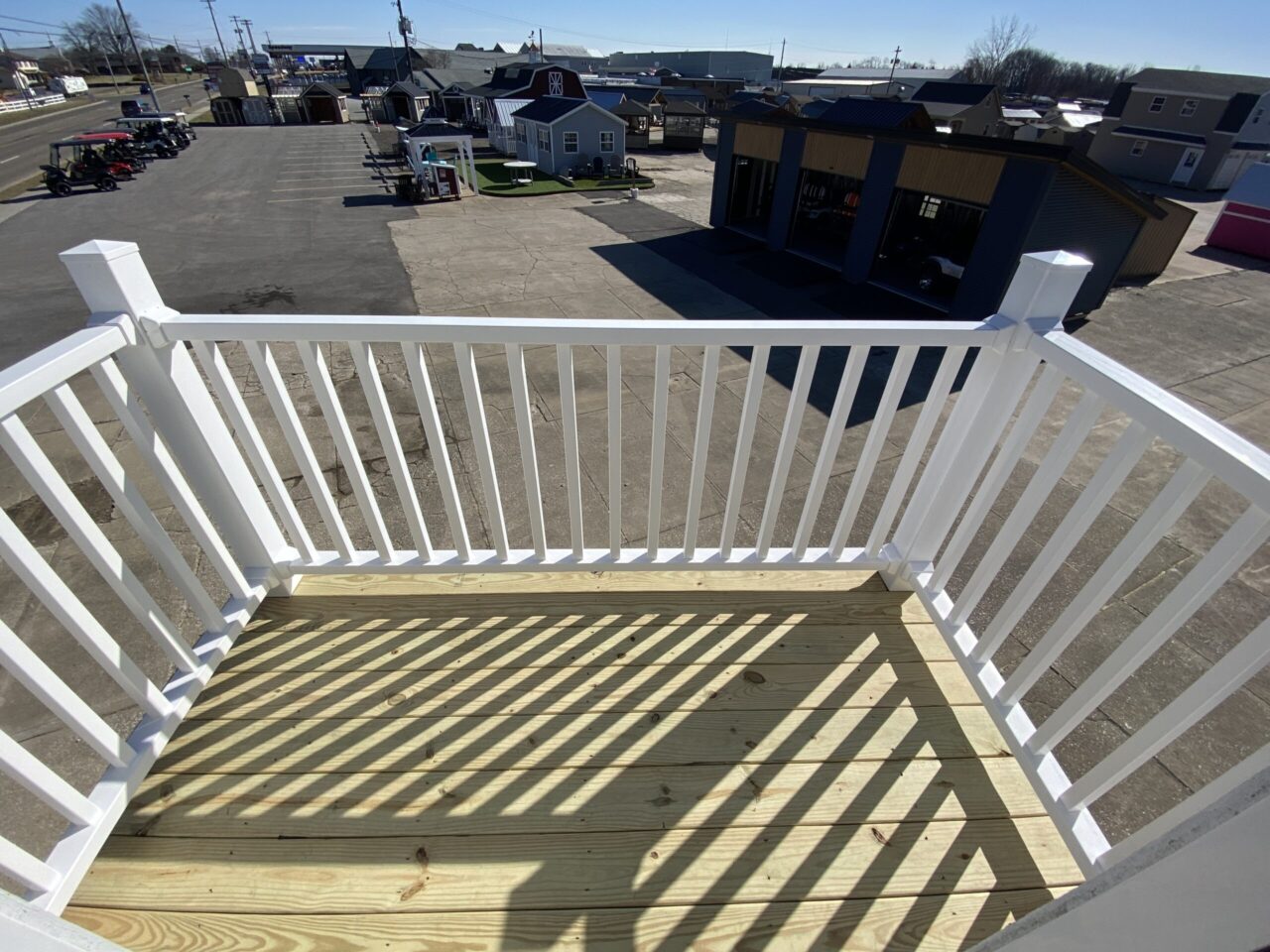 Two Story Shed With Balcony | 16x24 2-Story Gable