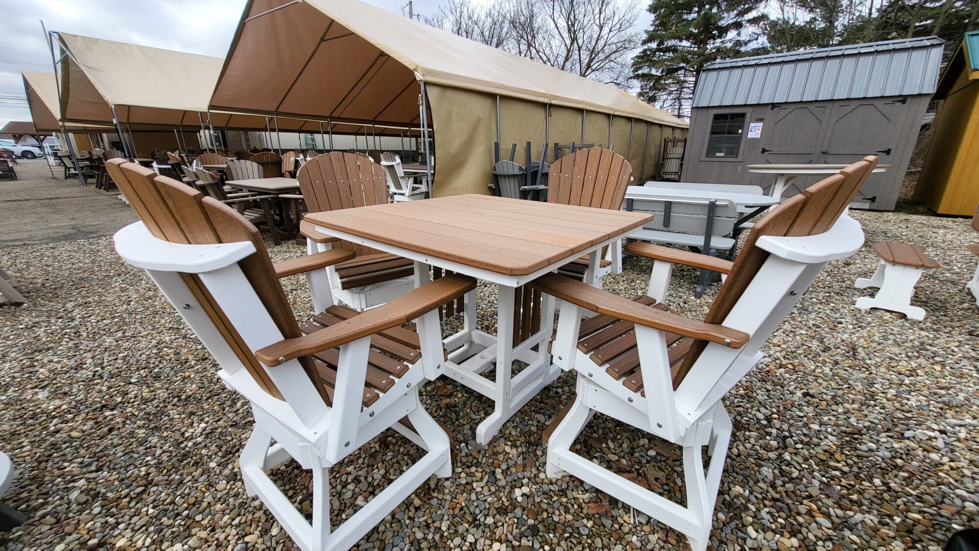HOP Square Outdoor Table Dining Set - Hartville Outdoor Products