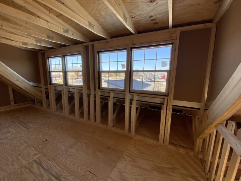 Shed With Dormer | 14x24 A-Frame 6' Porch with Dormer