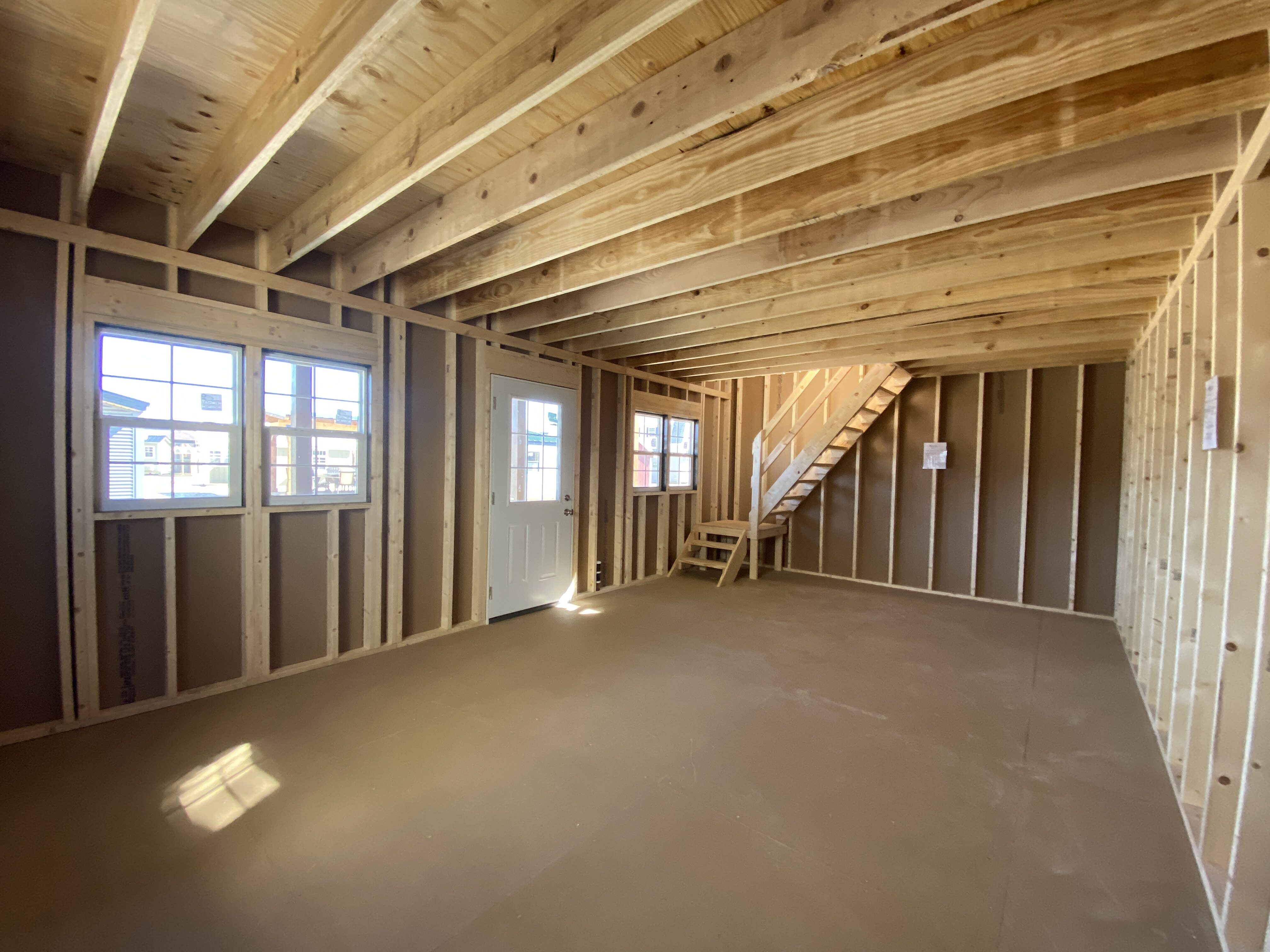 Shed With Dormer | 14x24 A-Frame 6' Porch with Dormer