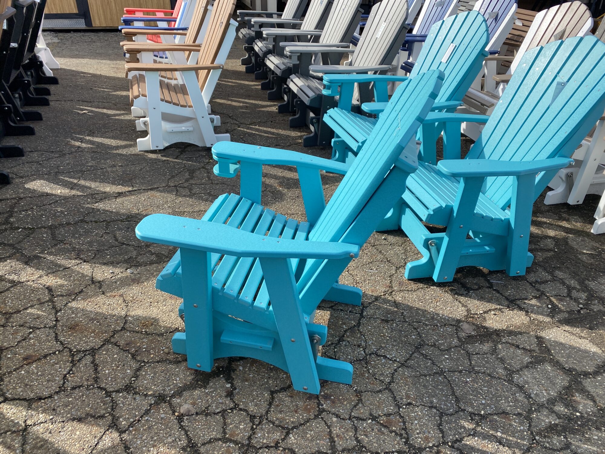 Adirondack Swivel Glider | Outdoor Glider Chair