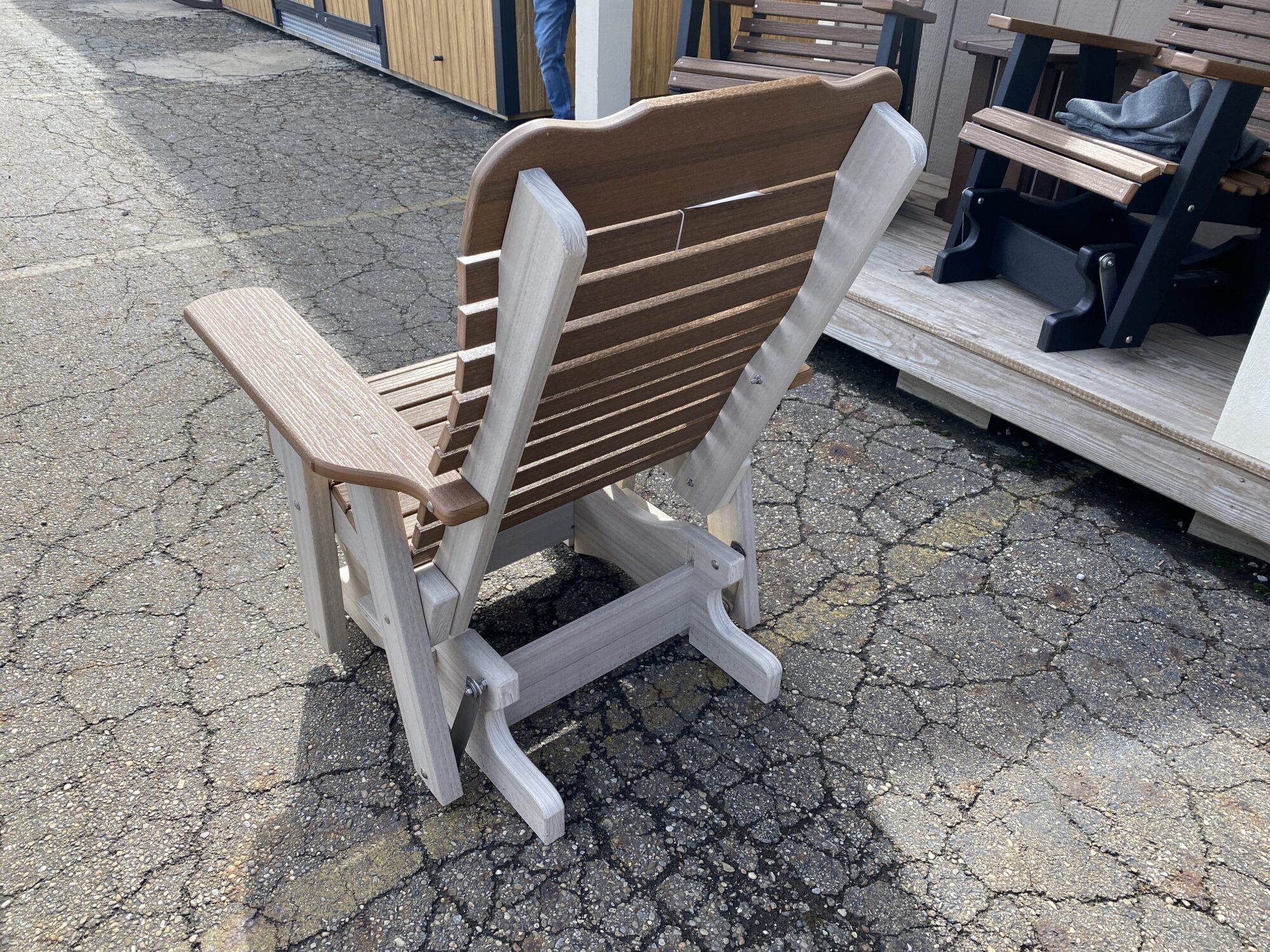 2' High Back Glider Rocking Chair - Hartville Outdoor Products