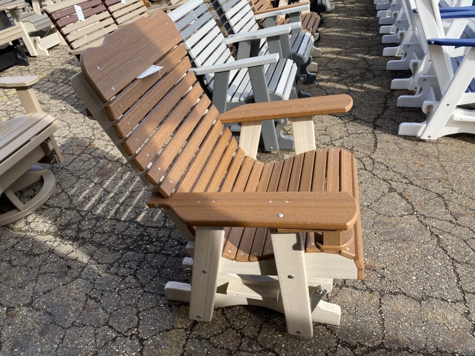 2' High Back Glider Brown - Hartville Outdoor Products