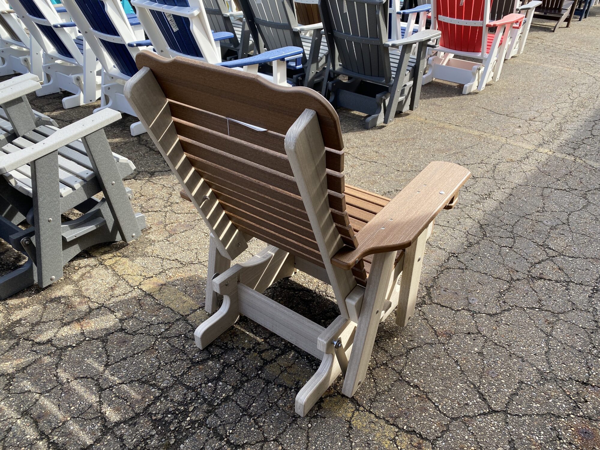 2' High Back Glider Brown - Hartville Outdoor Products