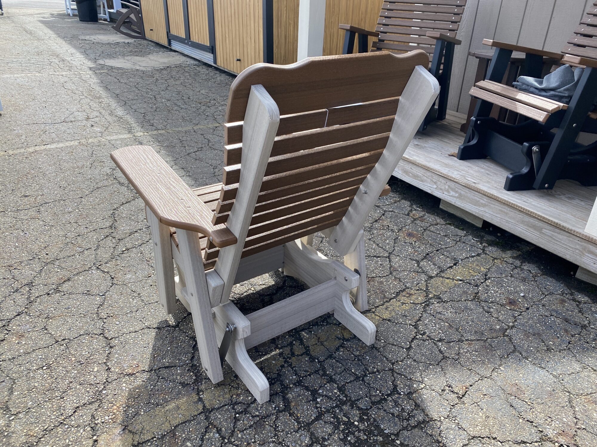 2' High Back Glider Brown - Hartville Outdoor Products