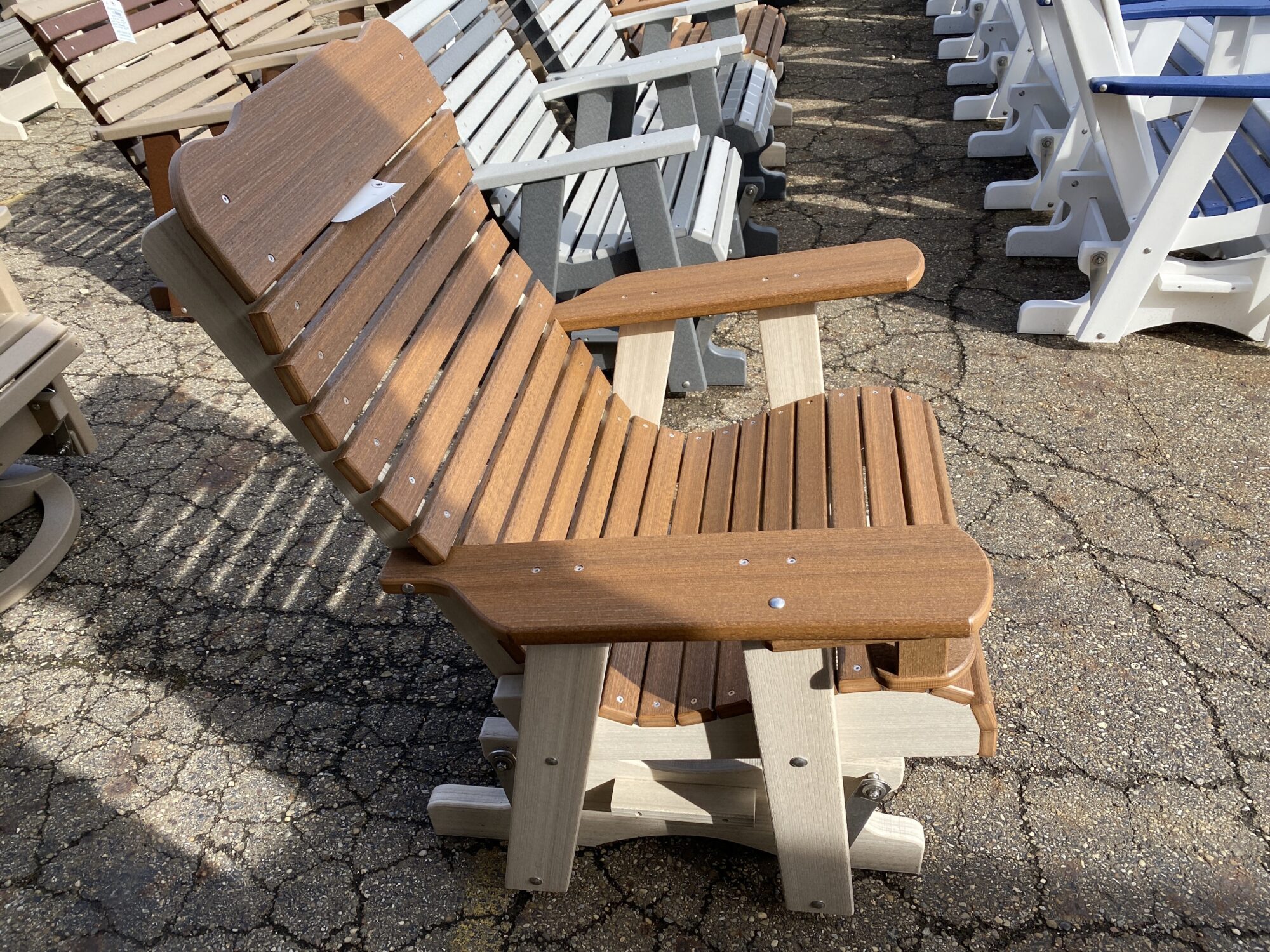 2' High Back Glider Rocking Chair - Hartville Outdoor Products