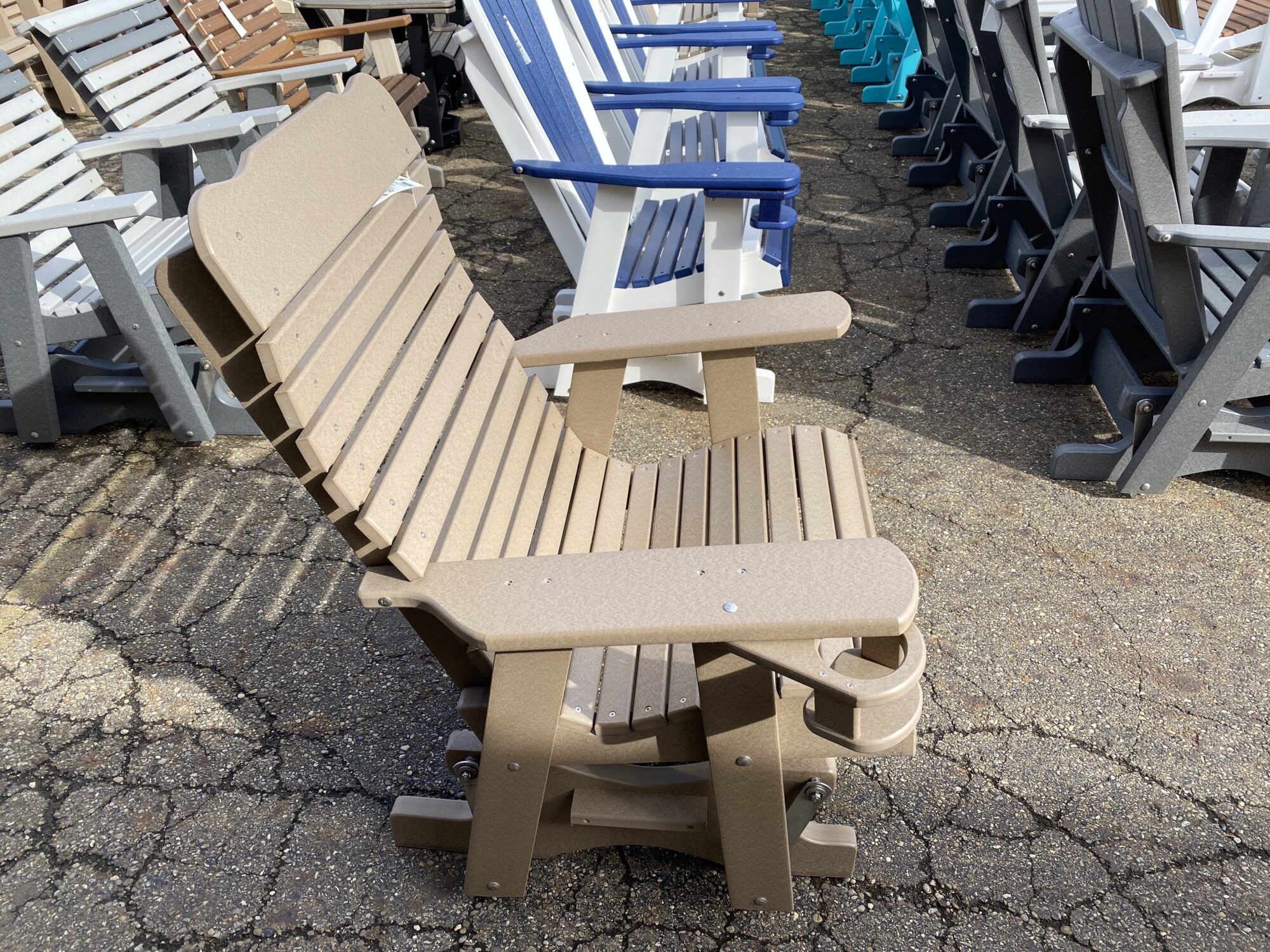 2' High Back Outdoor Chair Glider - Hartville Outdoor Products