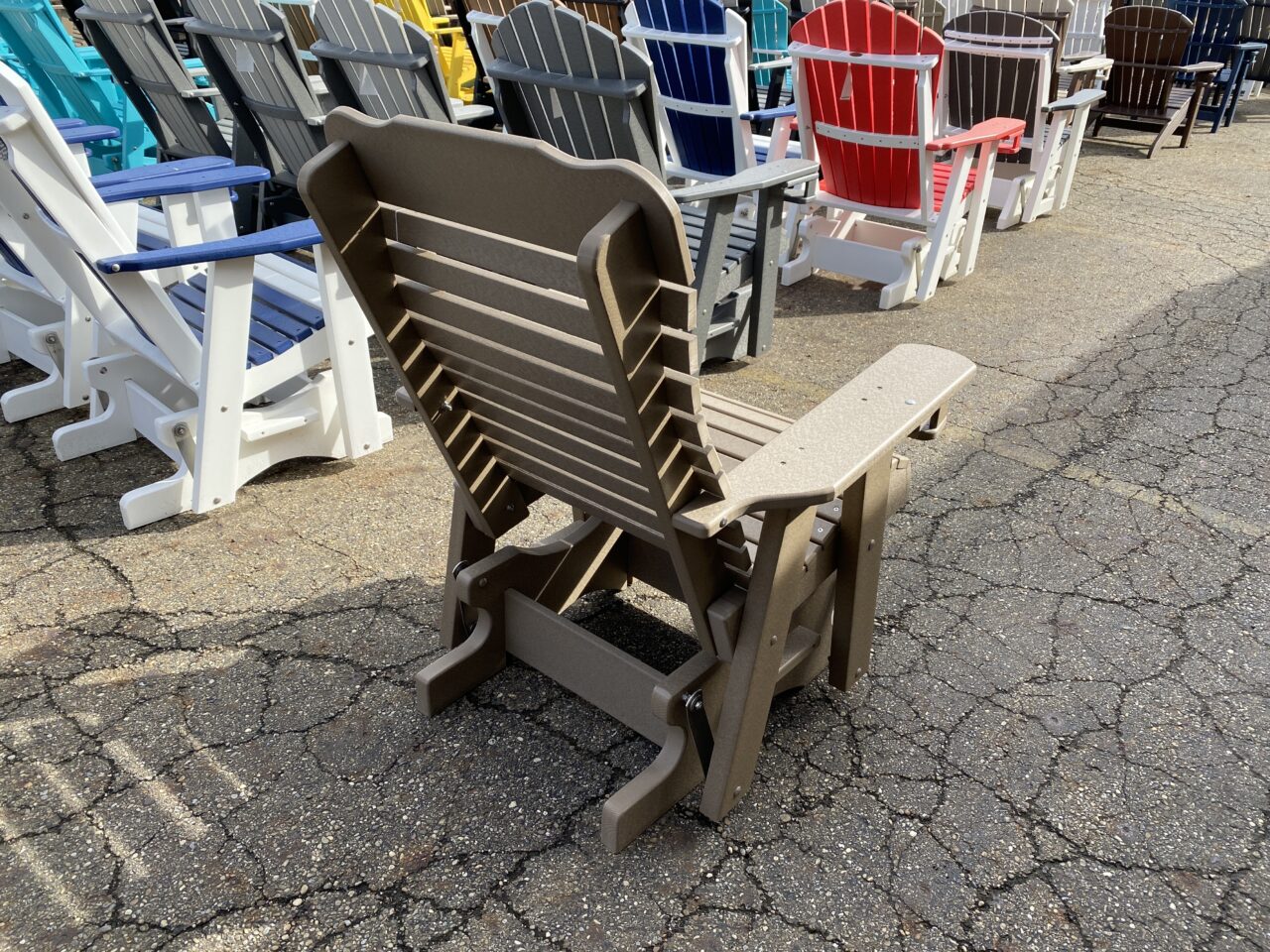 WeatherWood Chair | 2' High Back Glider w/ Cup Holder