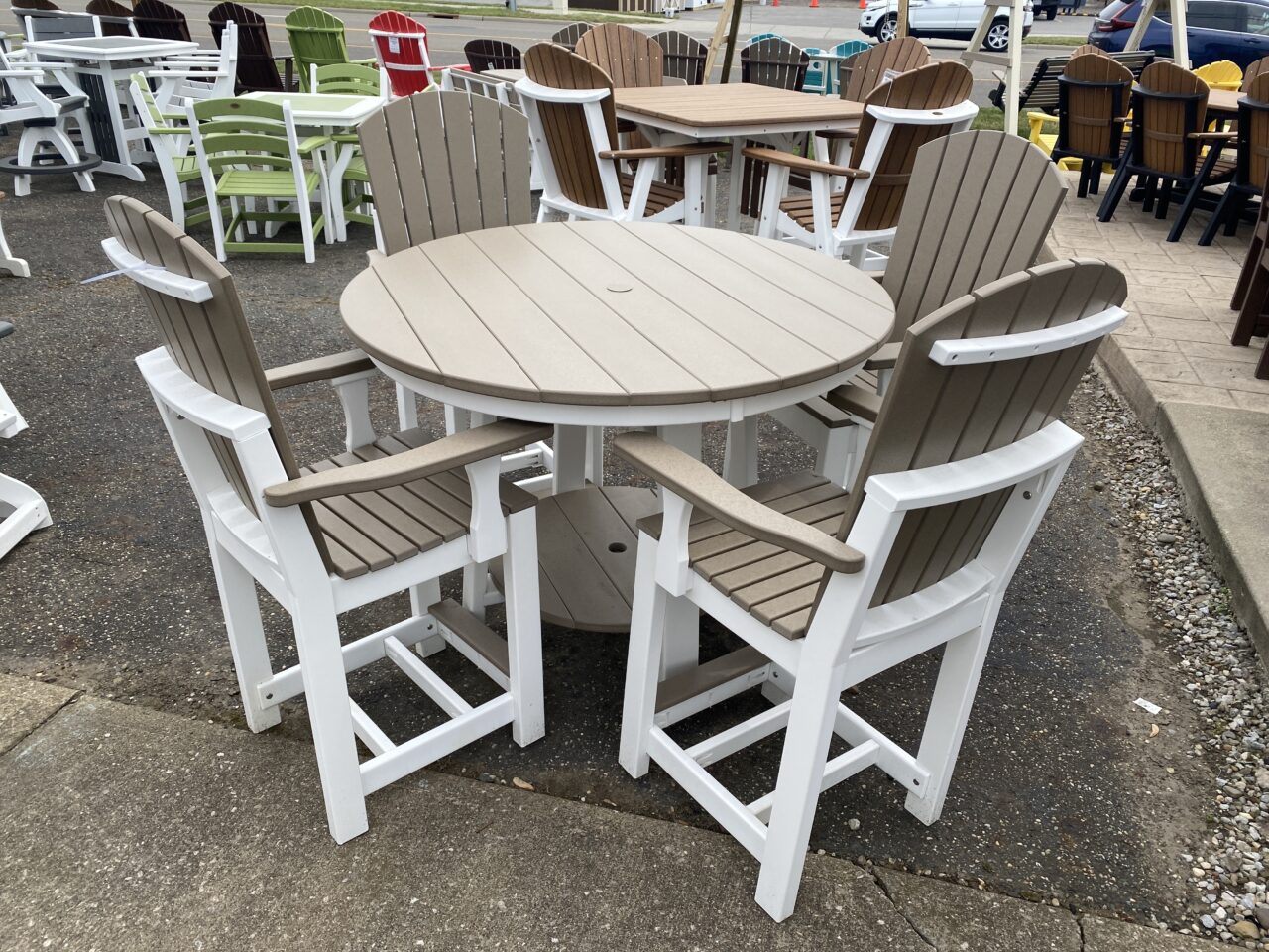 Outdoor Round Table Sets | Pub Table Set With 4 | HOP Furniture