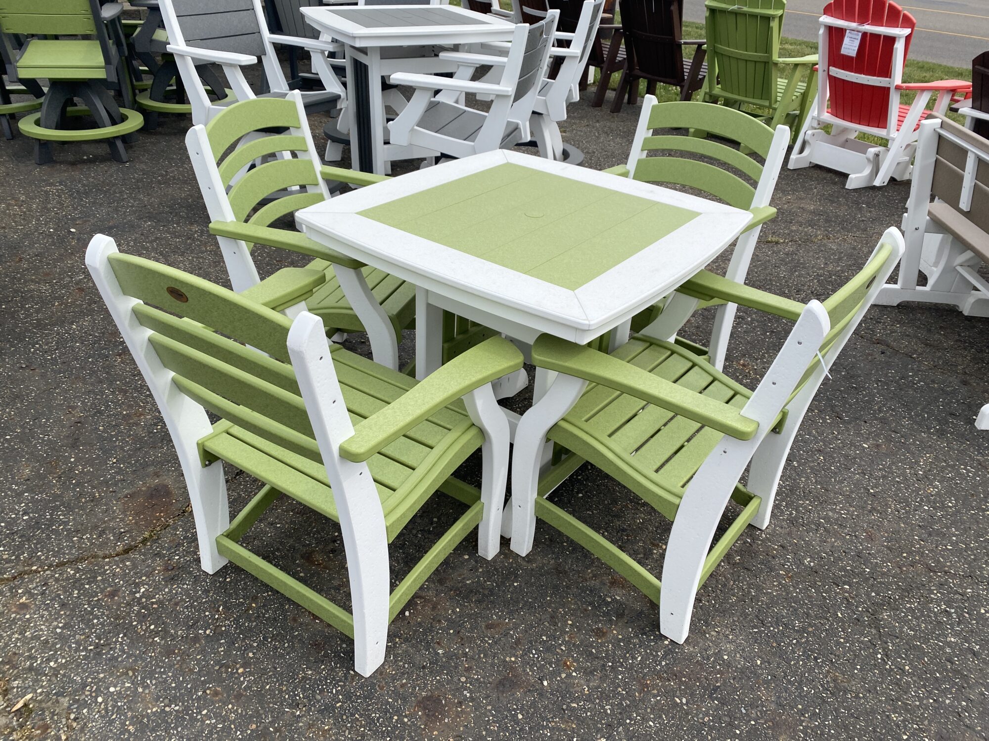 Outdoor Dining Height Table Sets | Outdoor Square Table Sets