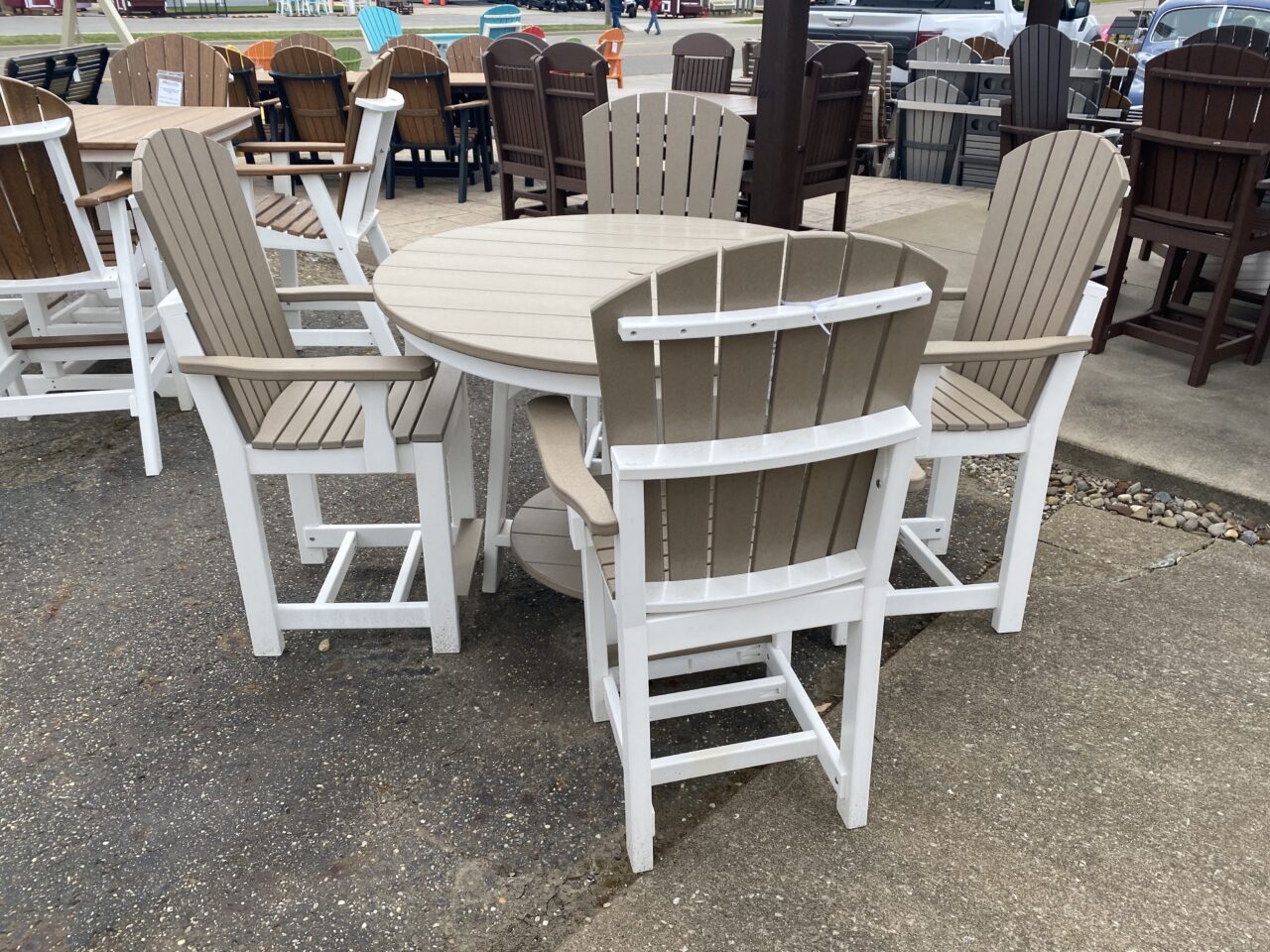 Outdoor Round Table Sets | Pub Table Set With 4 | HOP Furniture