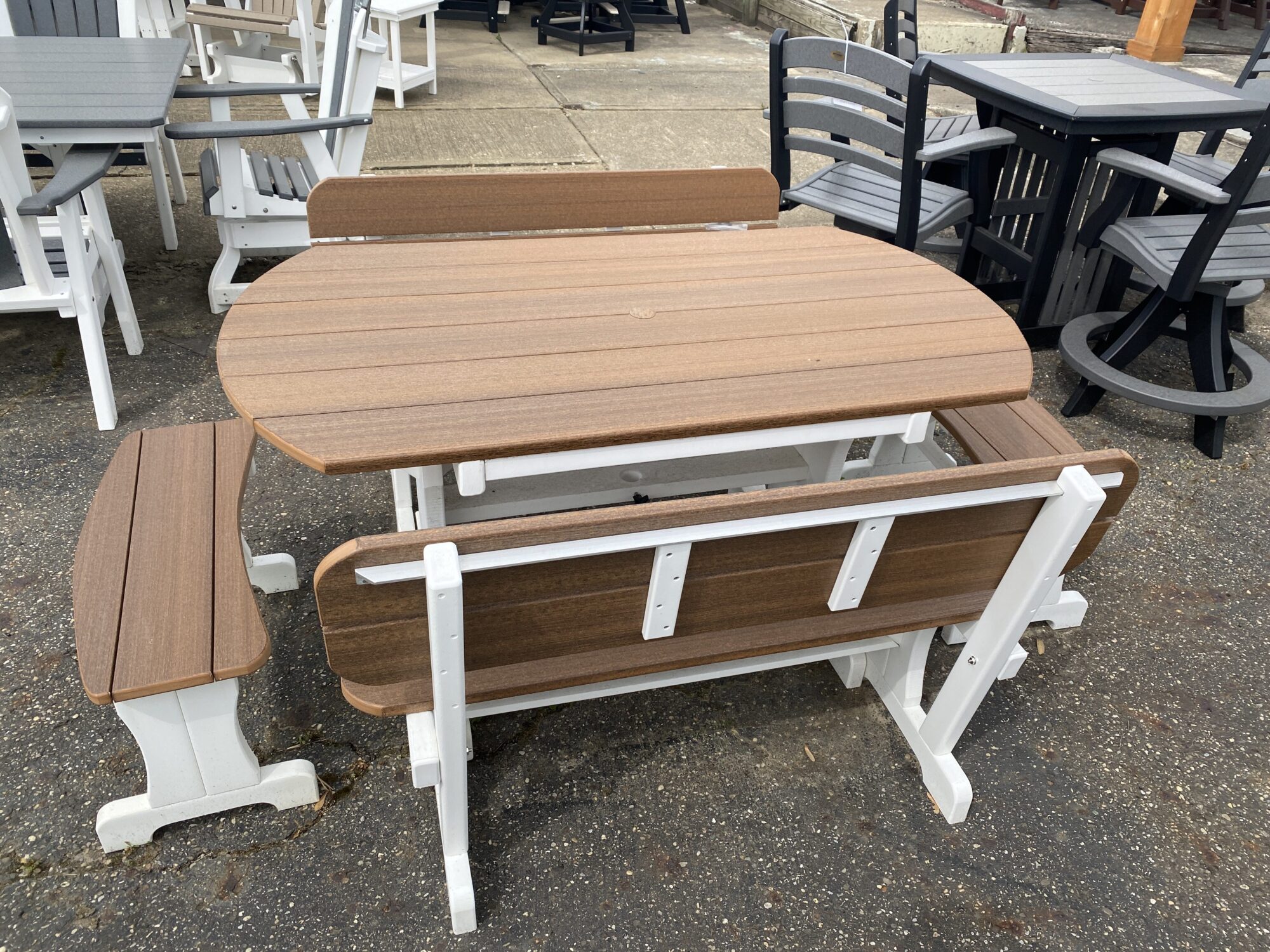 Patio Table With Bench | Patio Table With Bench Seating